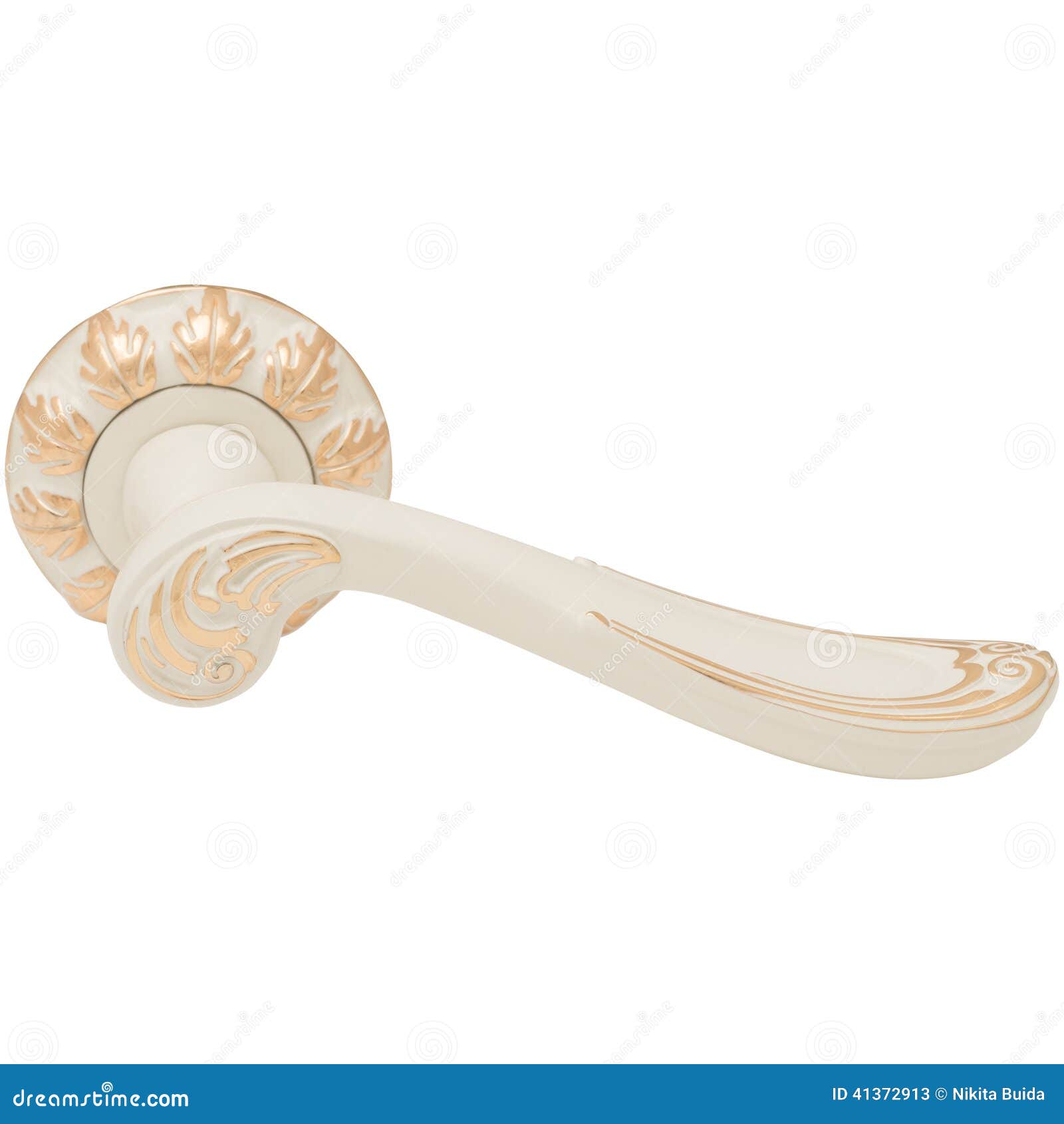 Classic Door Handle Side View Stock Image - Image of interior, doorknob ...