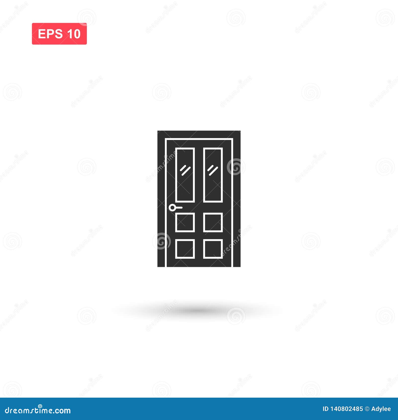 Classic Door Icon Vector Isolated 10 Stock Vector - Illustration of ...