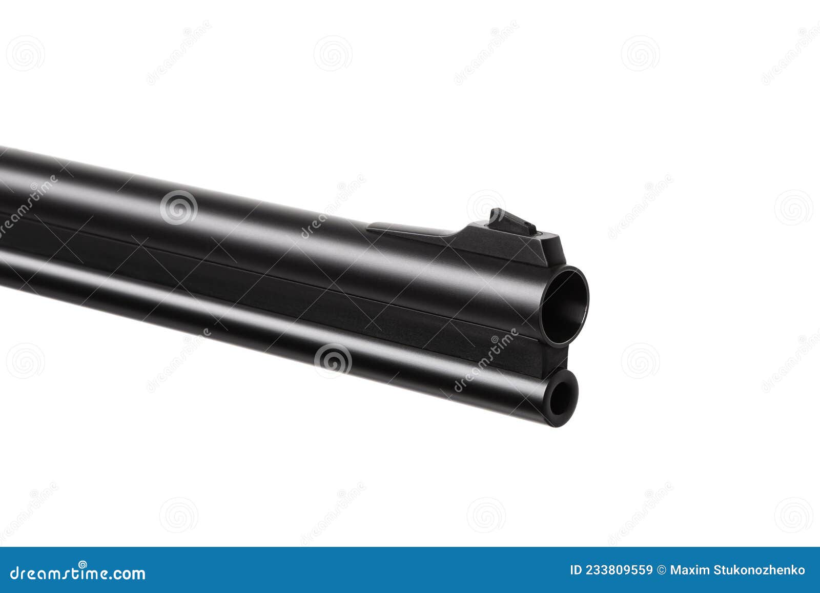 Classic Hunting Rifle Isolated on White Background Stock Image - Image ...