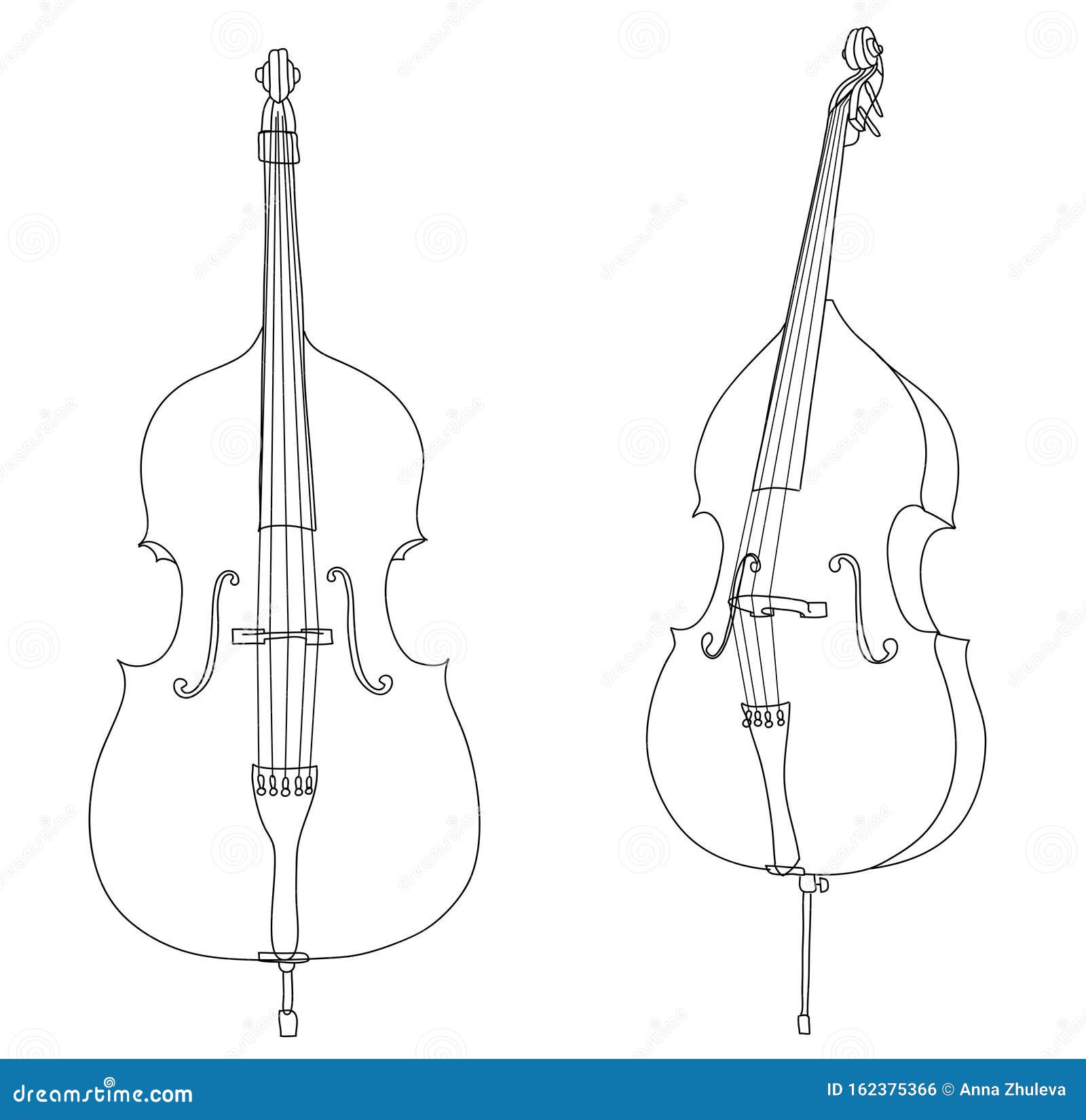 Double Bass Outline