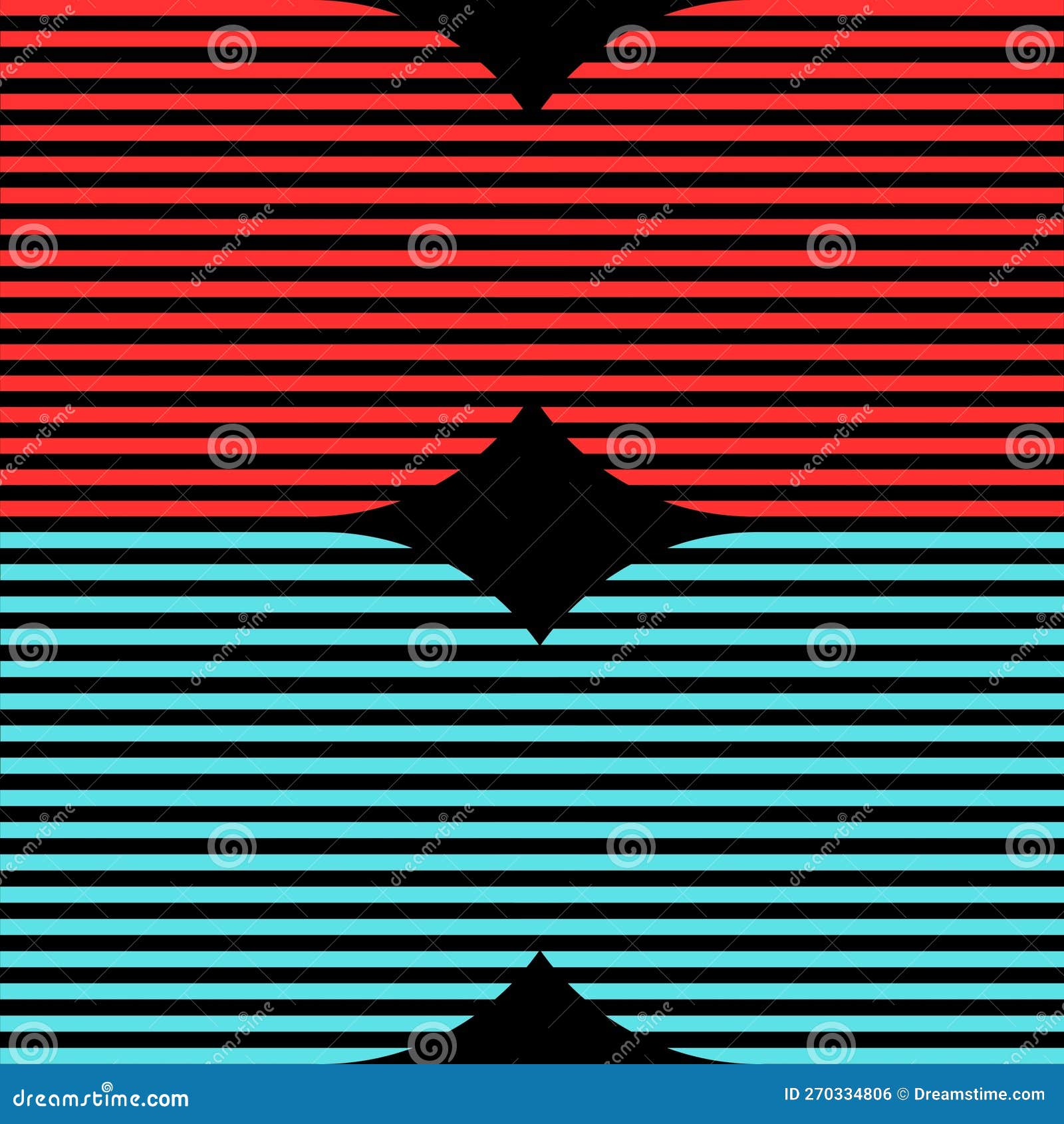 Classic Dual Colour Line Abstract Pattern. Stock Illustration ...