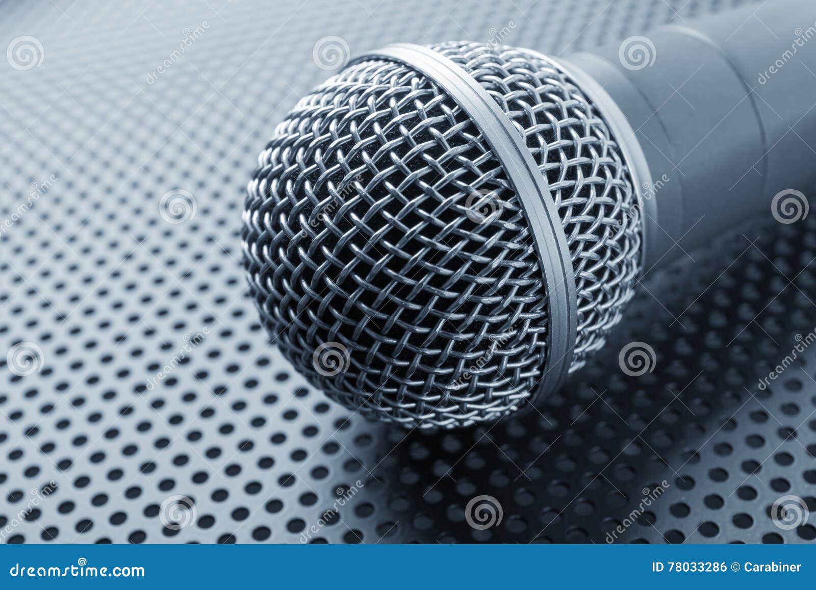 Classic dynamic microphone stock photo. Image of instrument - 78033286