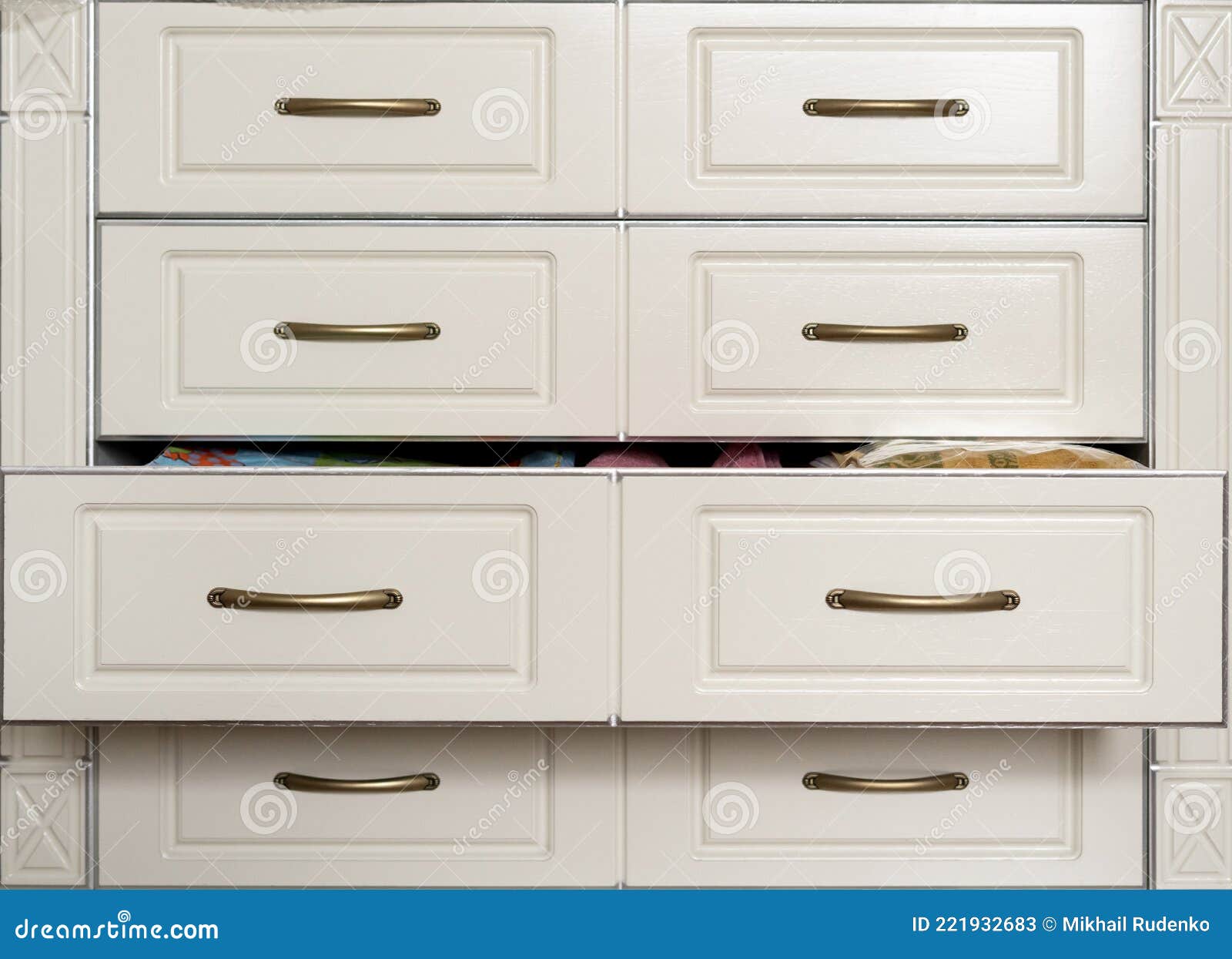 Classic Elegant Commode in Bedroom at Home, Sleeping Supplies Storage ...