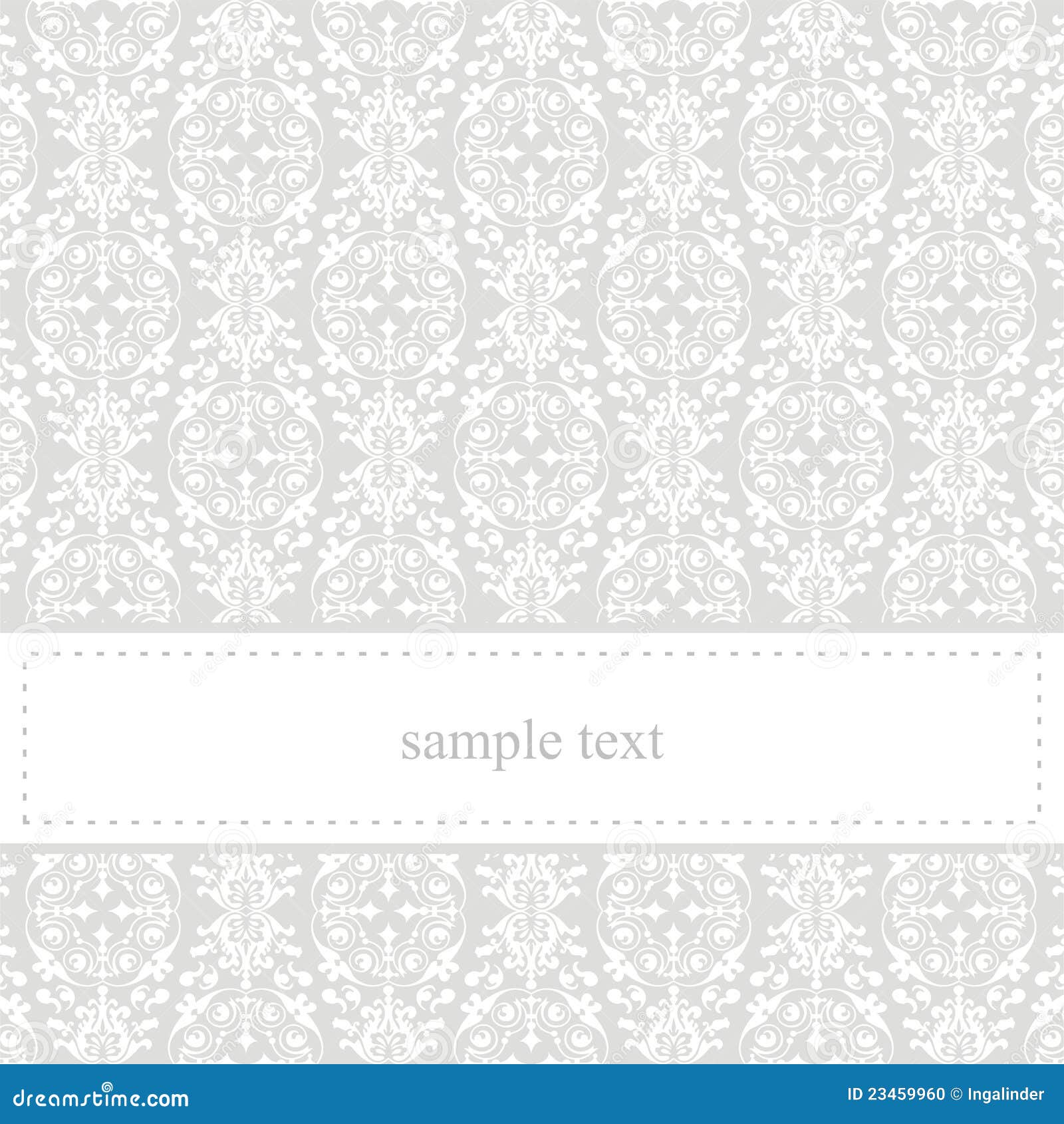 Classic Elegant Vector Grey Card or Invitation Stock Vector ...