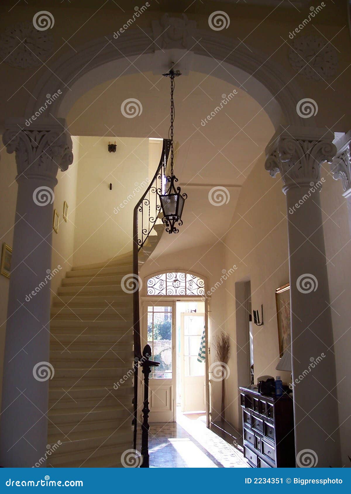 Classic entrance Interior stock image. Image of homes - 2234351