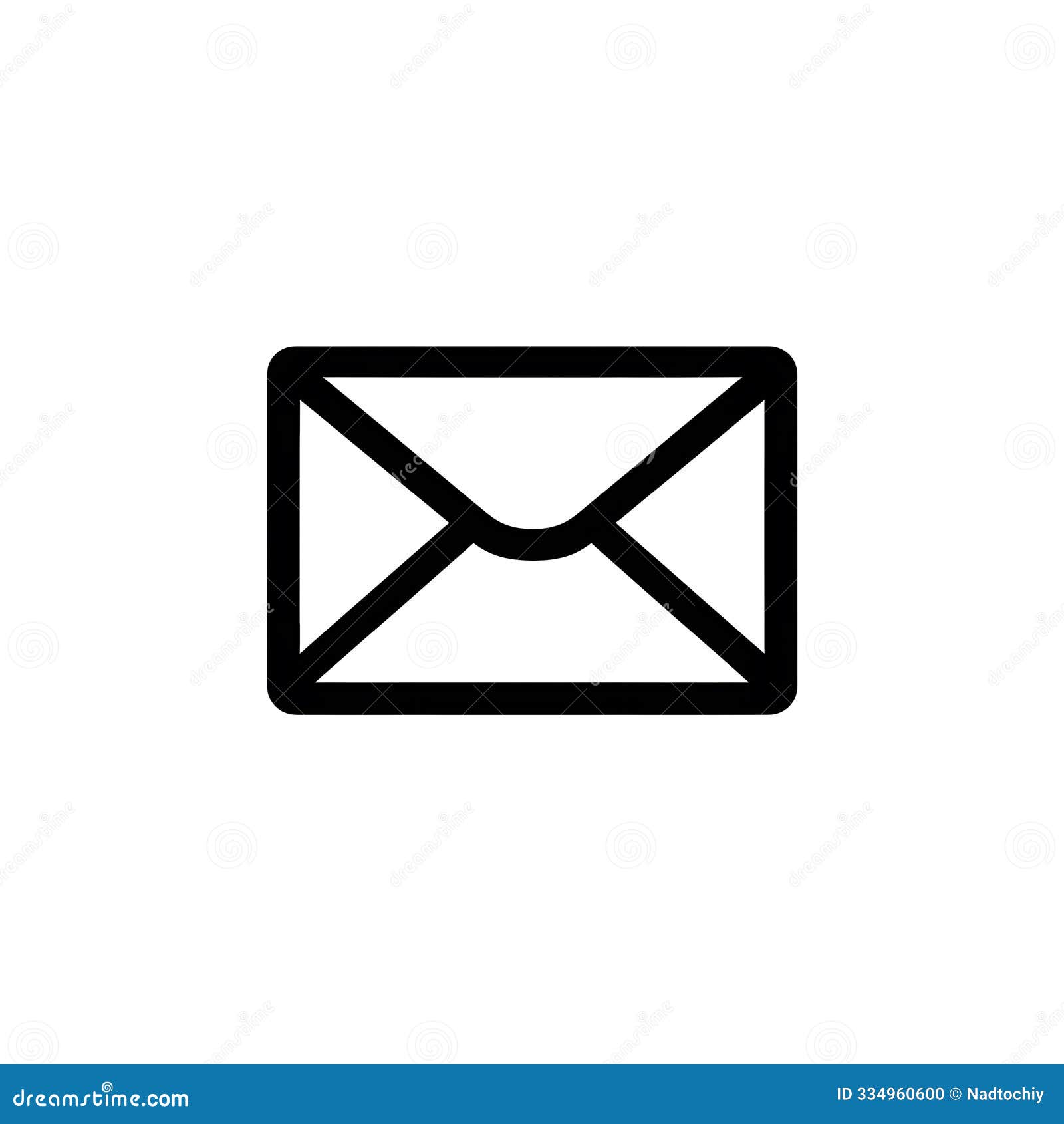 Envelope Mail Icon, Simple Email Symbol Illustration Stock Illustration ...
