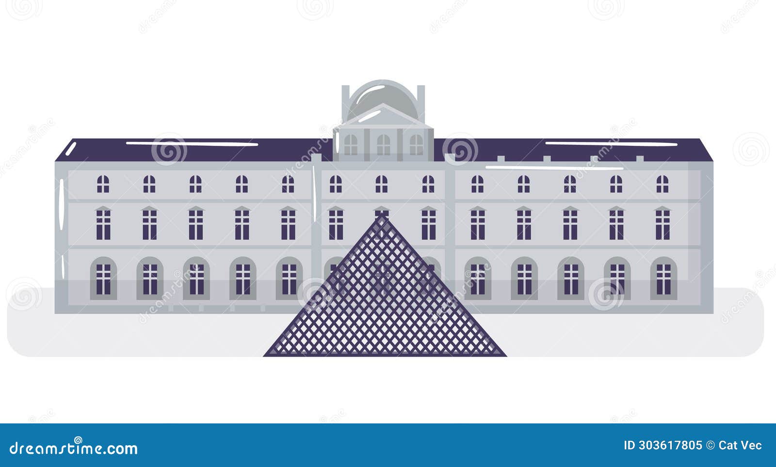 Classic European Building Facade with a Central Dome and Multiple ...