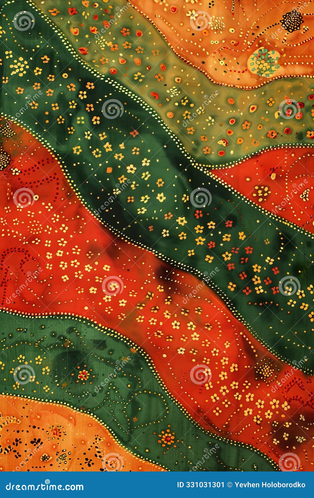 Classic Evergreen Bandhani Pattern, a Timeless Design for a Stylish and ...