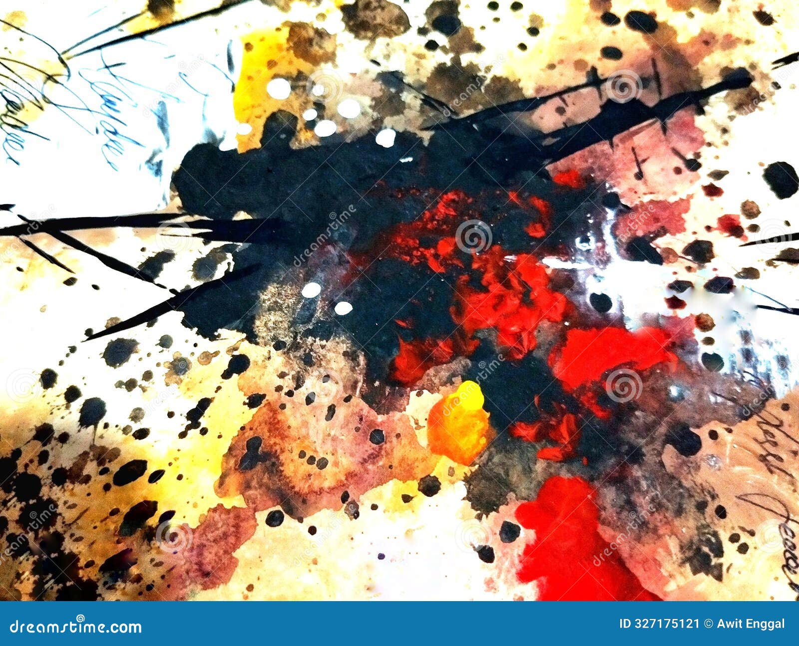 Classic Expressionism Abstract Painting Background Stock Image - Image ...