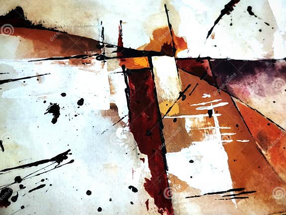 Classic Expressionism Abstract Painting Background Stock Image - Image ...