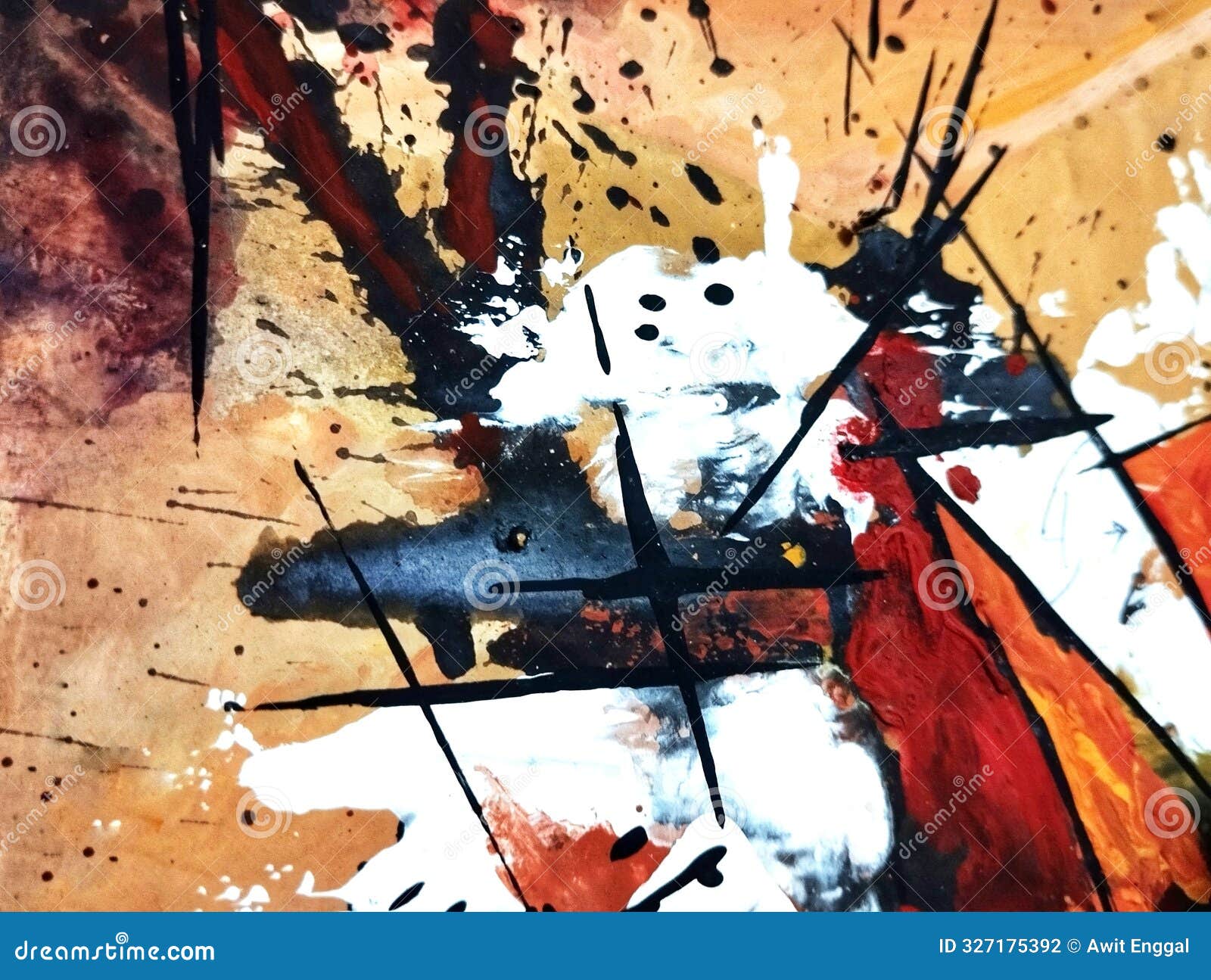 Classic Expressionism Abstract Painting Background Stock Photo - Image ...