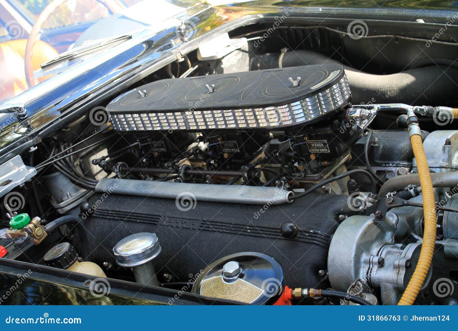 Classic Ferrari Engine and Carburettors Editorial Stock Photo - Image ...
