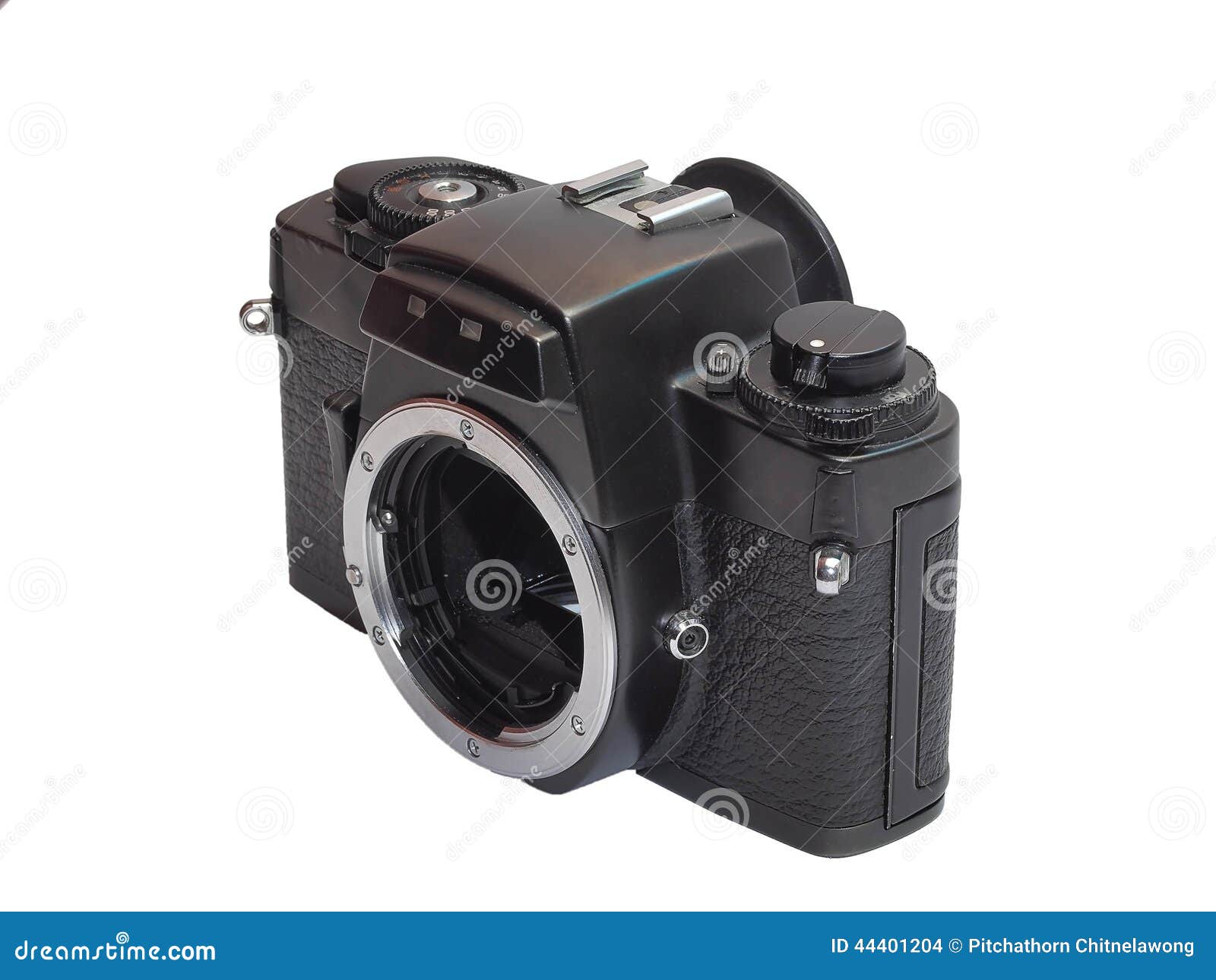 Classic Film Camera Isolation on White Stock Photo - Image of ...