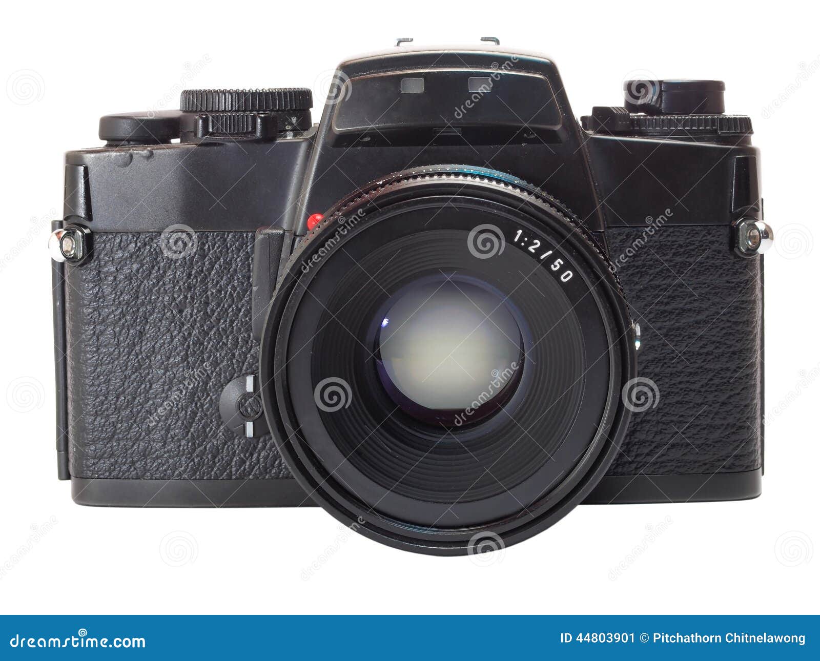 Classic Film Camera Isolation on White Stock Image - Image of camera ...