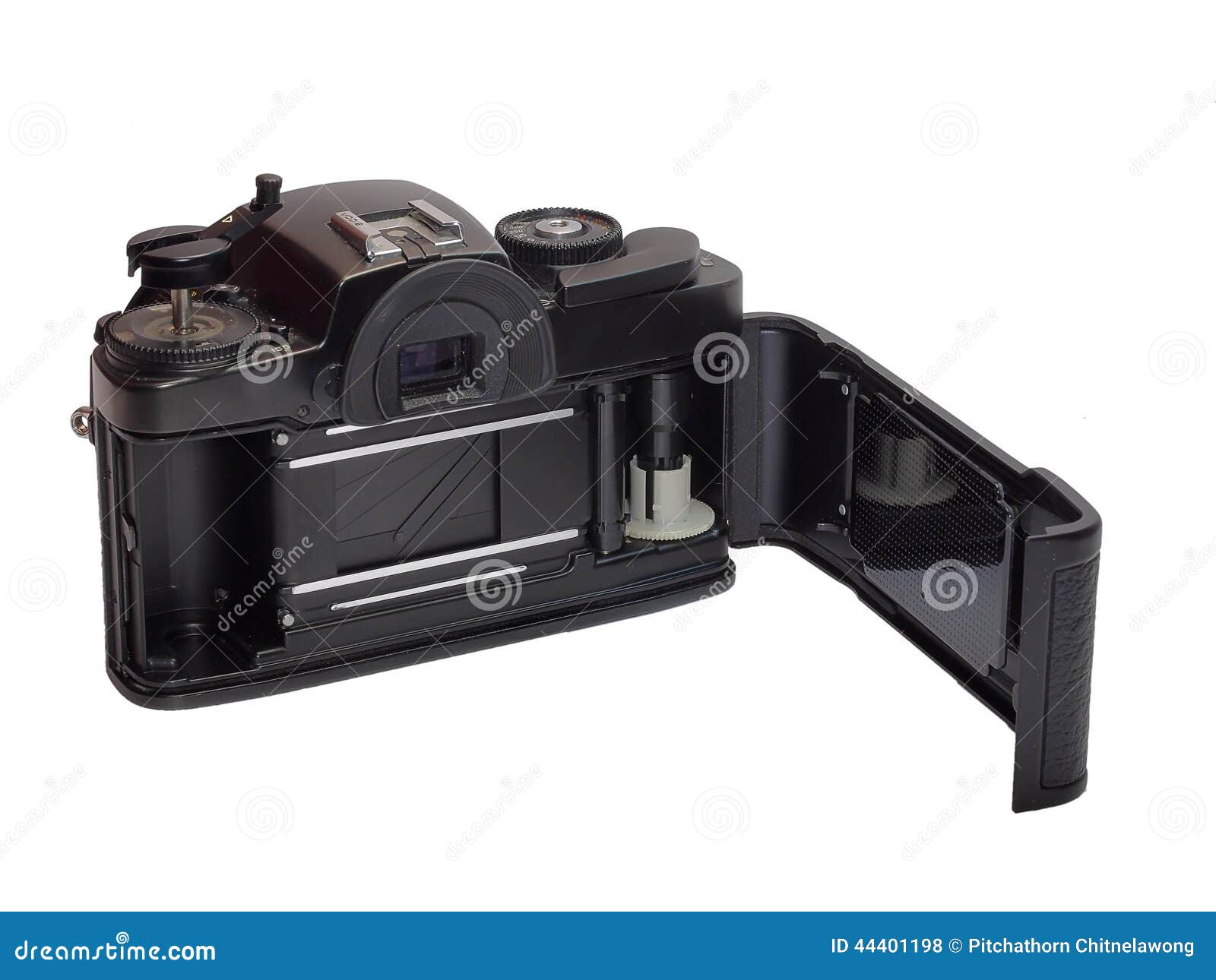 Classic Film Camera Isolation on White Stock Photo - Image of black ...