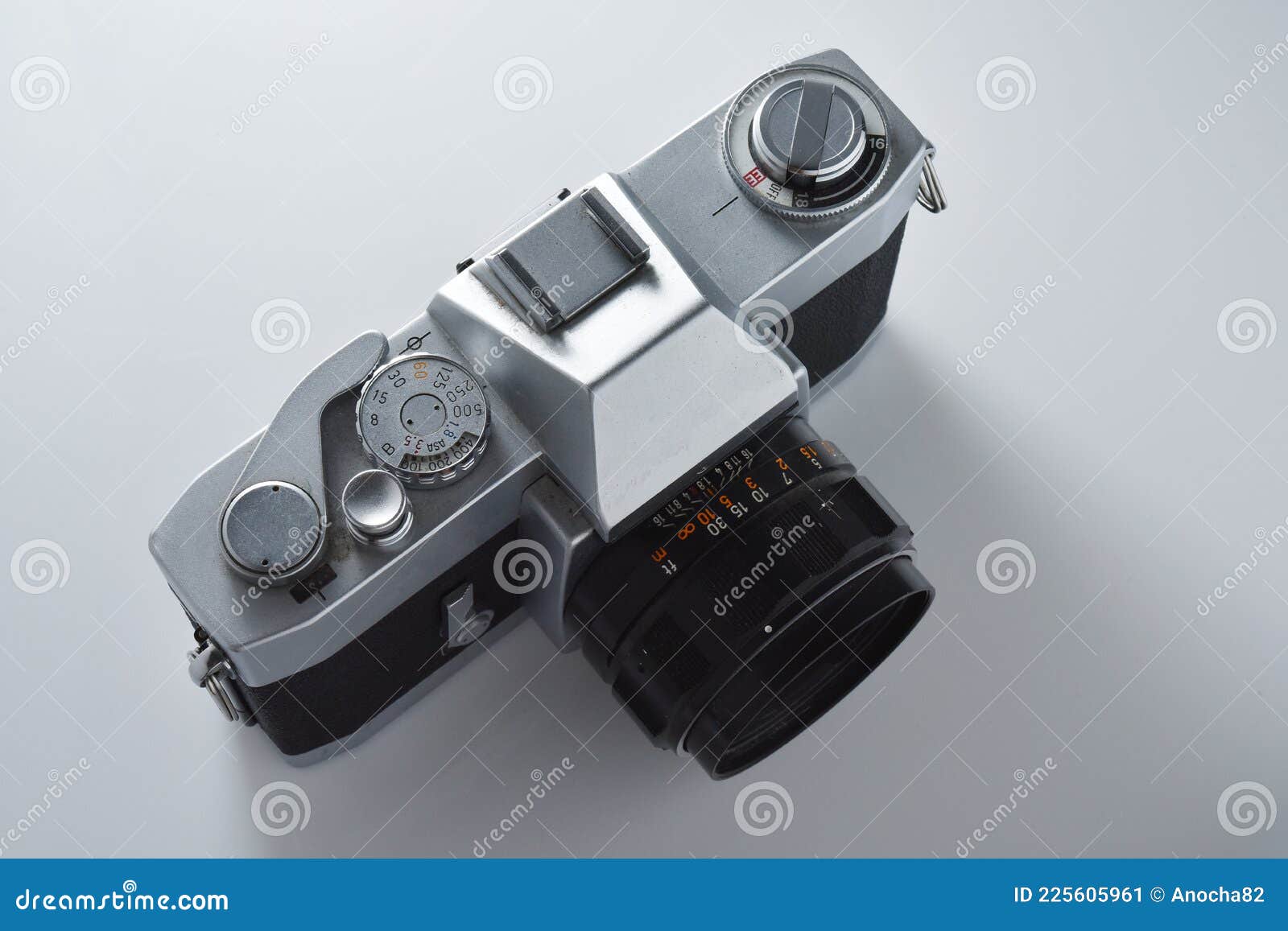 Classic Film Camera on White Background Stock Image - Image of ...