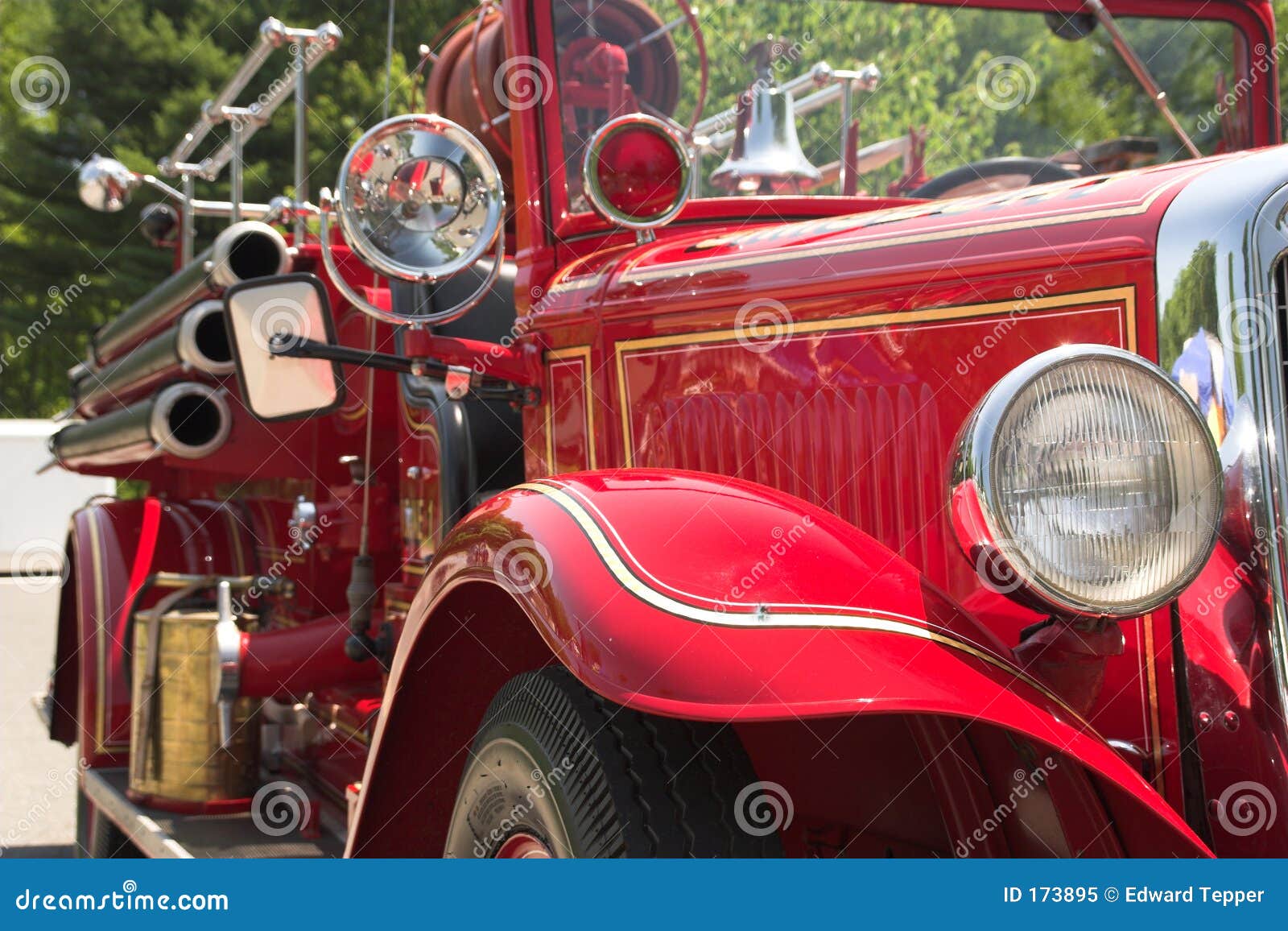 Classic Fire Engine stock image. Image of engine, drive - 173895