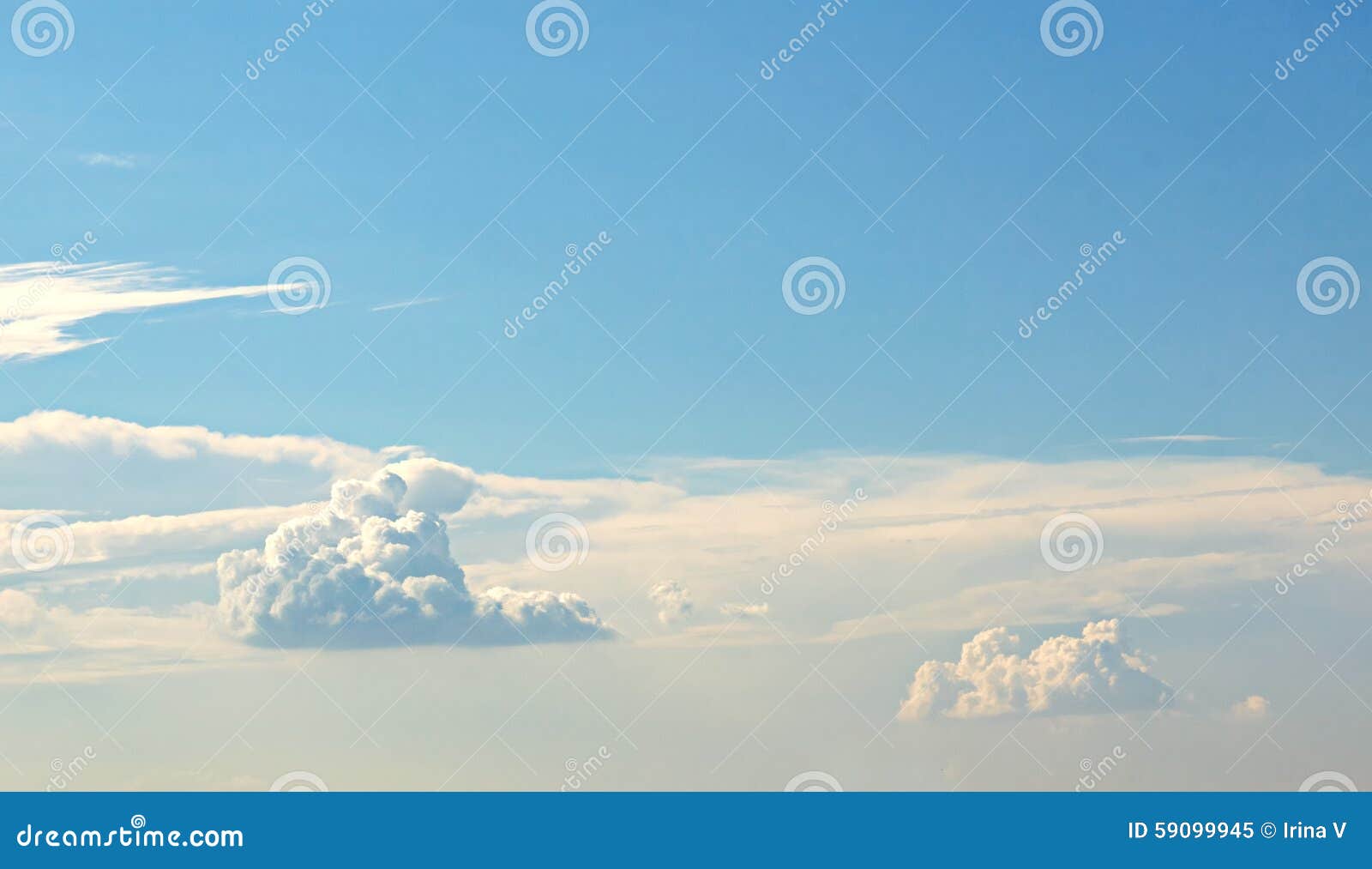 Classic Fluffy Cloud on a Beautiful Sky Stock Image - Image of blue ...