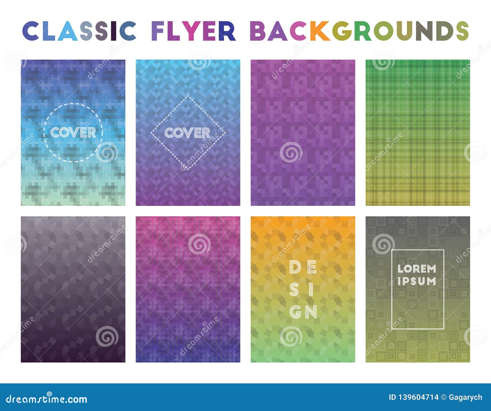 Classic Flyer Backgrounds. Vector Illustration | CartoonDealer.com ...