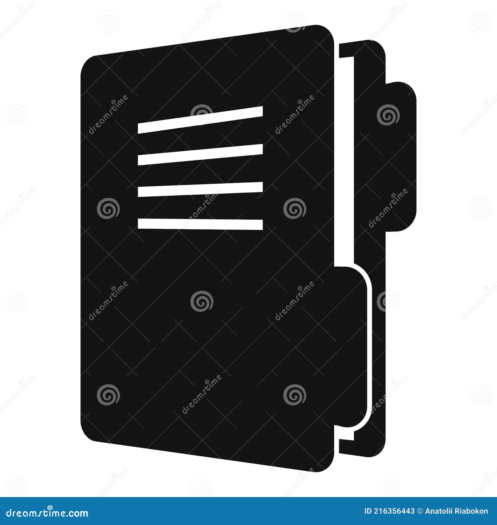Classic Folder Doc Icon, Simple Style Stock Vector - Illustration of ...