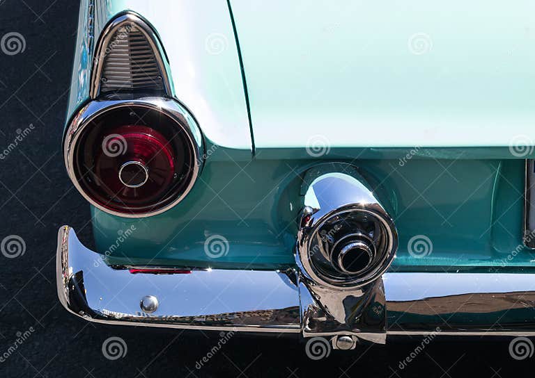 Classic Ford Thunderbird stock photo. Image of historical - 75359942
