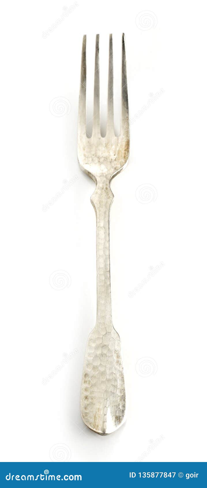 Classic fork on white stock image. Image of panoramic - 135877847