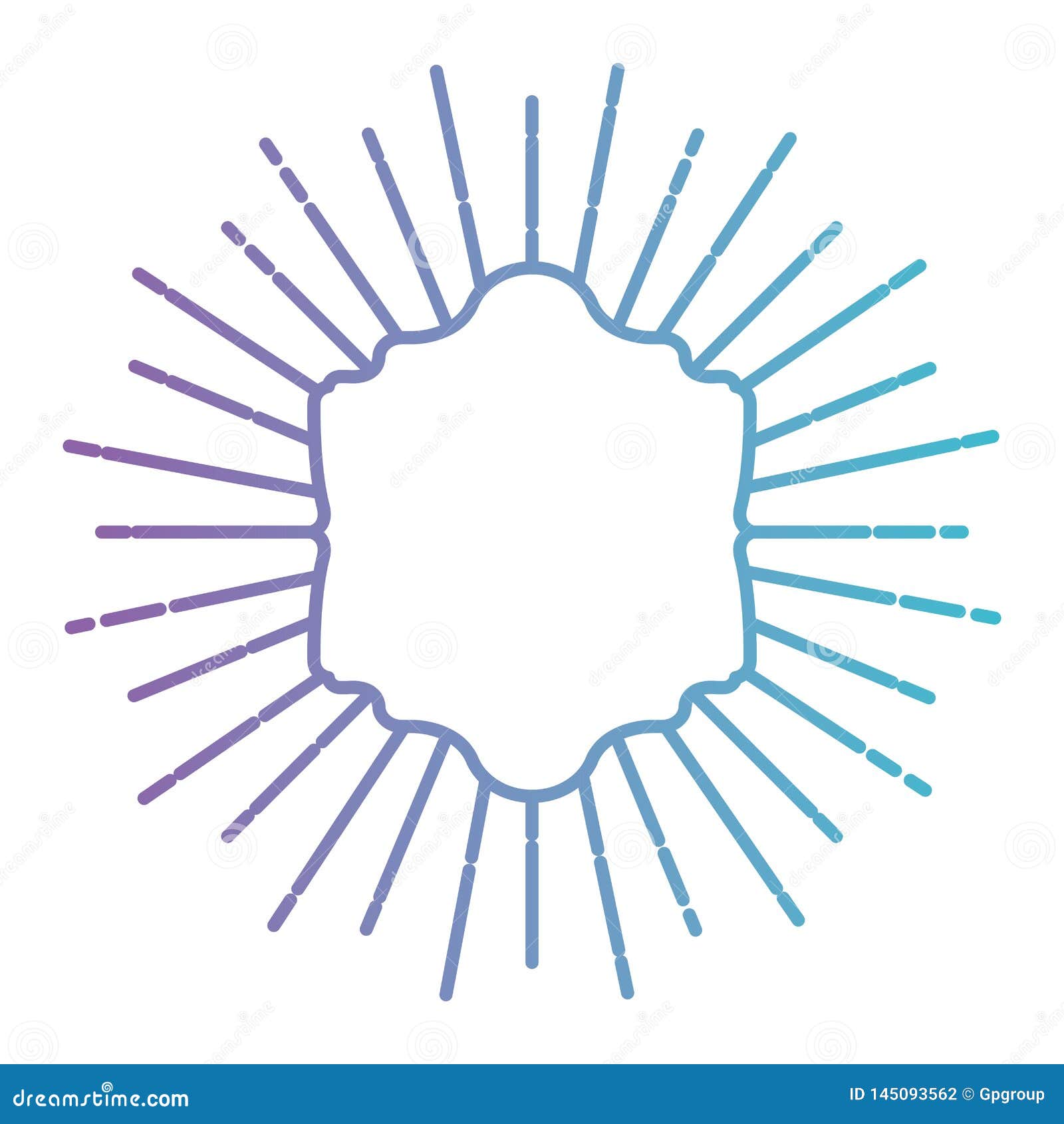 Classic frame with burst stock vector. Illustration of burst - 145093562