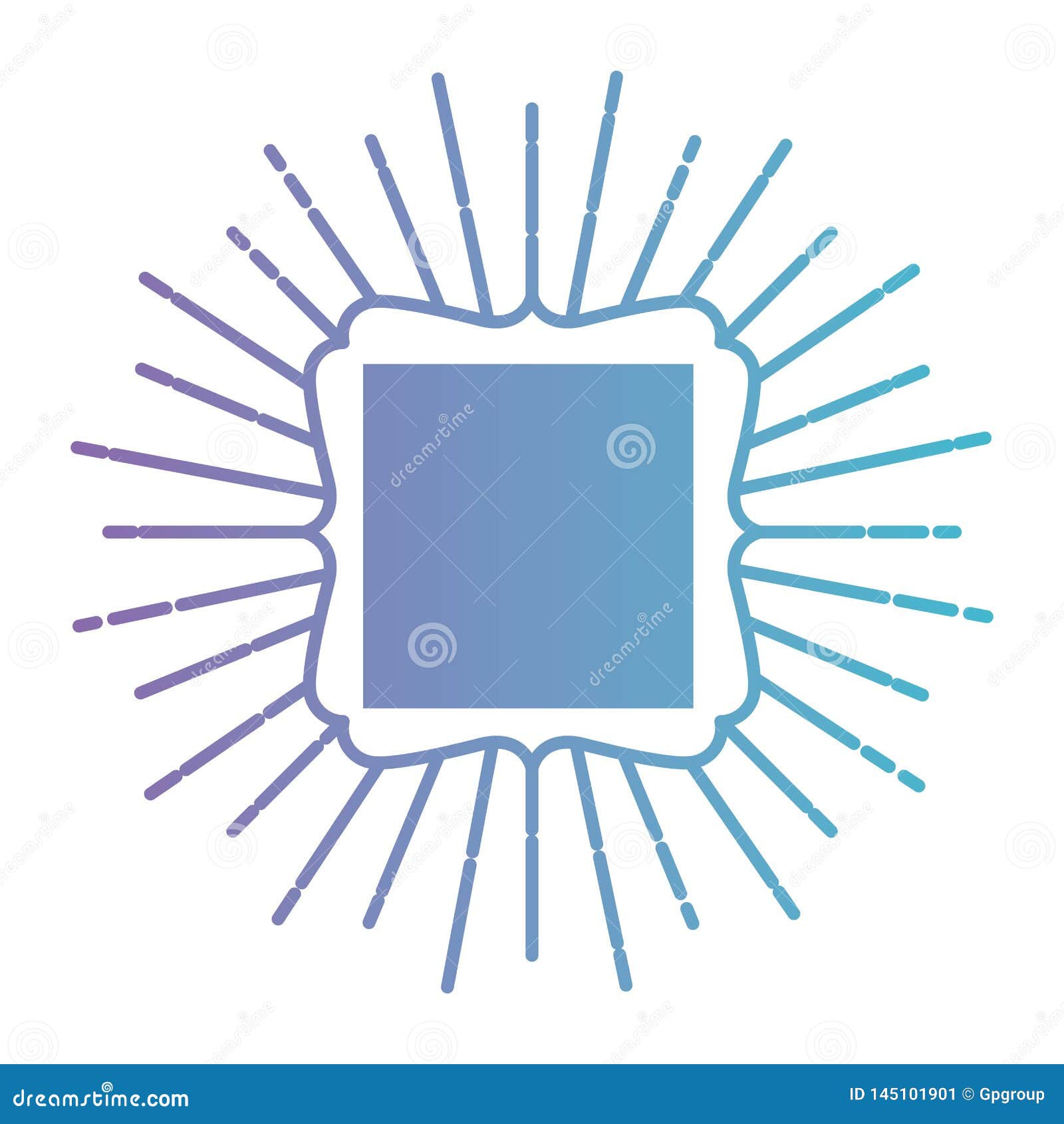 Classic frame with burst stock vector. Illustration of burst - 145101901