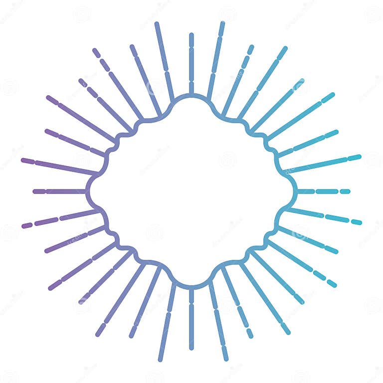 Classic frame with burst stock vector. Illustration of design - 145105508