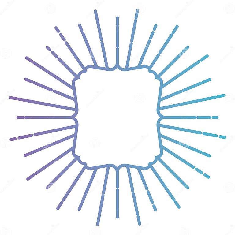 Classic frame with burst stock vector. Illustration of decoration ...