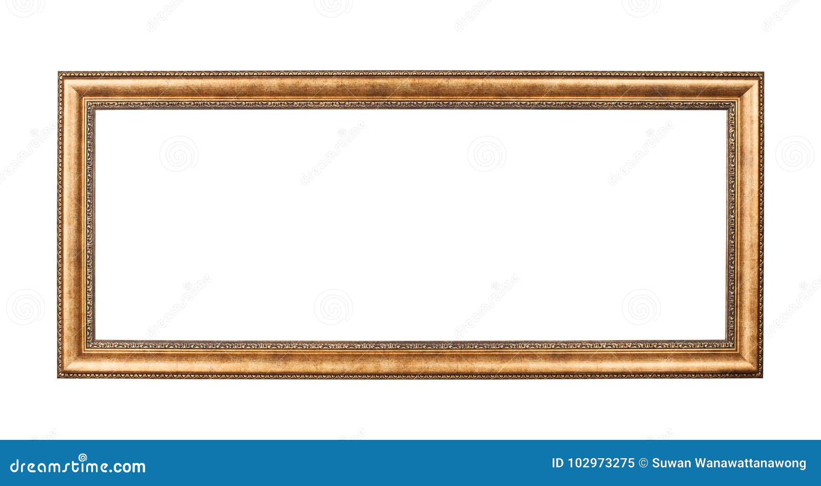 Classic Frame Isolated on White Background Stock Image - Image of ...