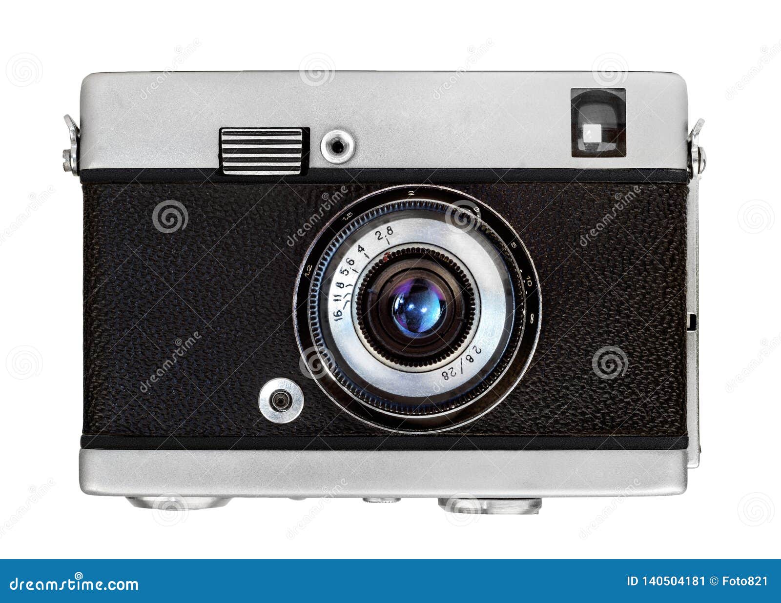 Classic front view camera stock image. Image of isolated - 140504181