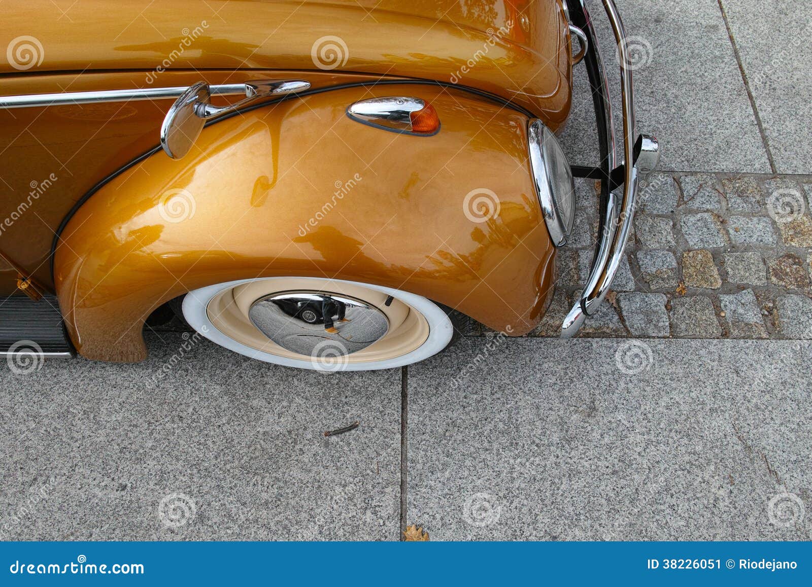 Classic german car stock image. Image of closeup, mirror - 38226051