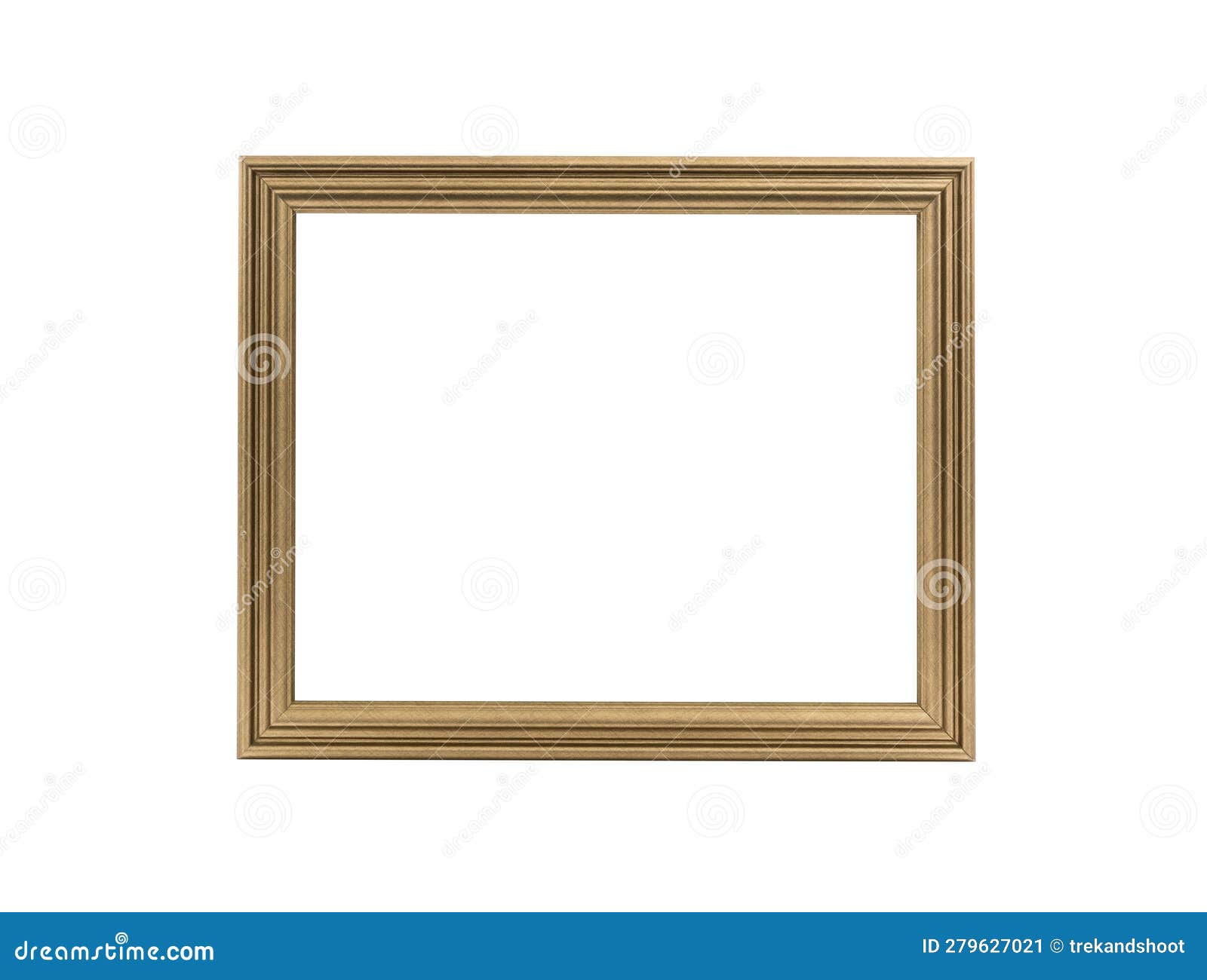 Classic Gold Frame Cut Out stock image. Image of decoration - 279627021