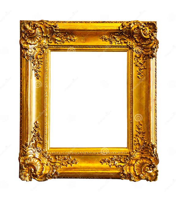Classic gold picture frame stock image. Image of gild - 283123909