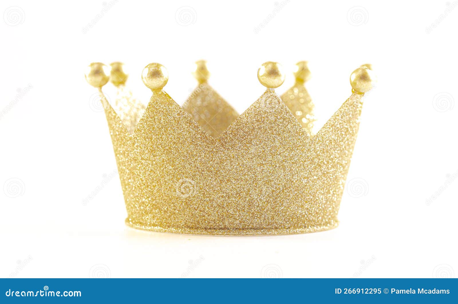 Classic Golden Crown on a White Background Stock Image - Image of ...