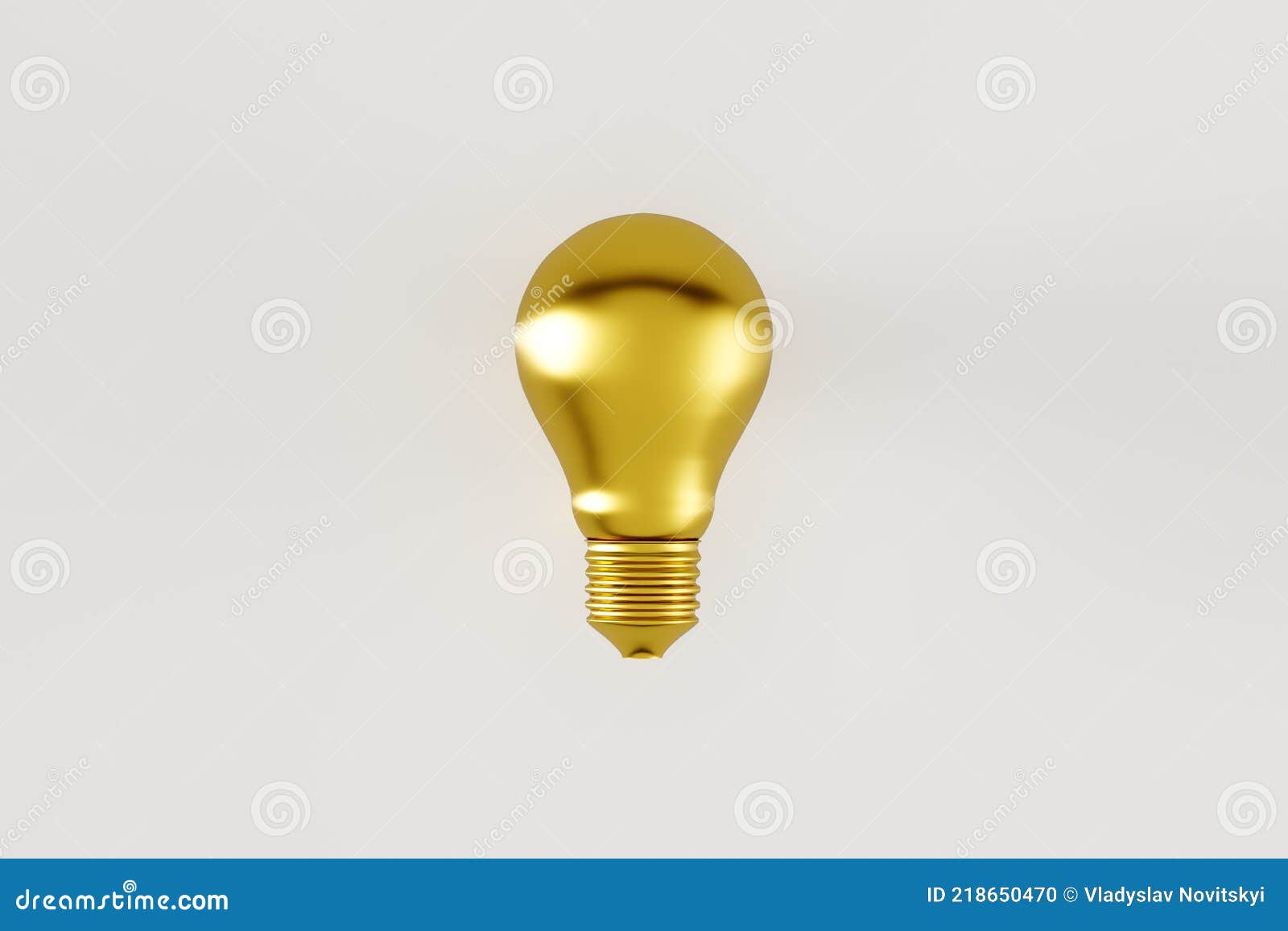 Classic Golden Light Bulb, Metaphor or Reward for an Idea Stock ...