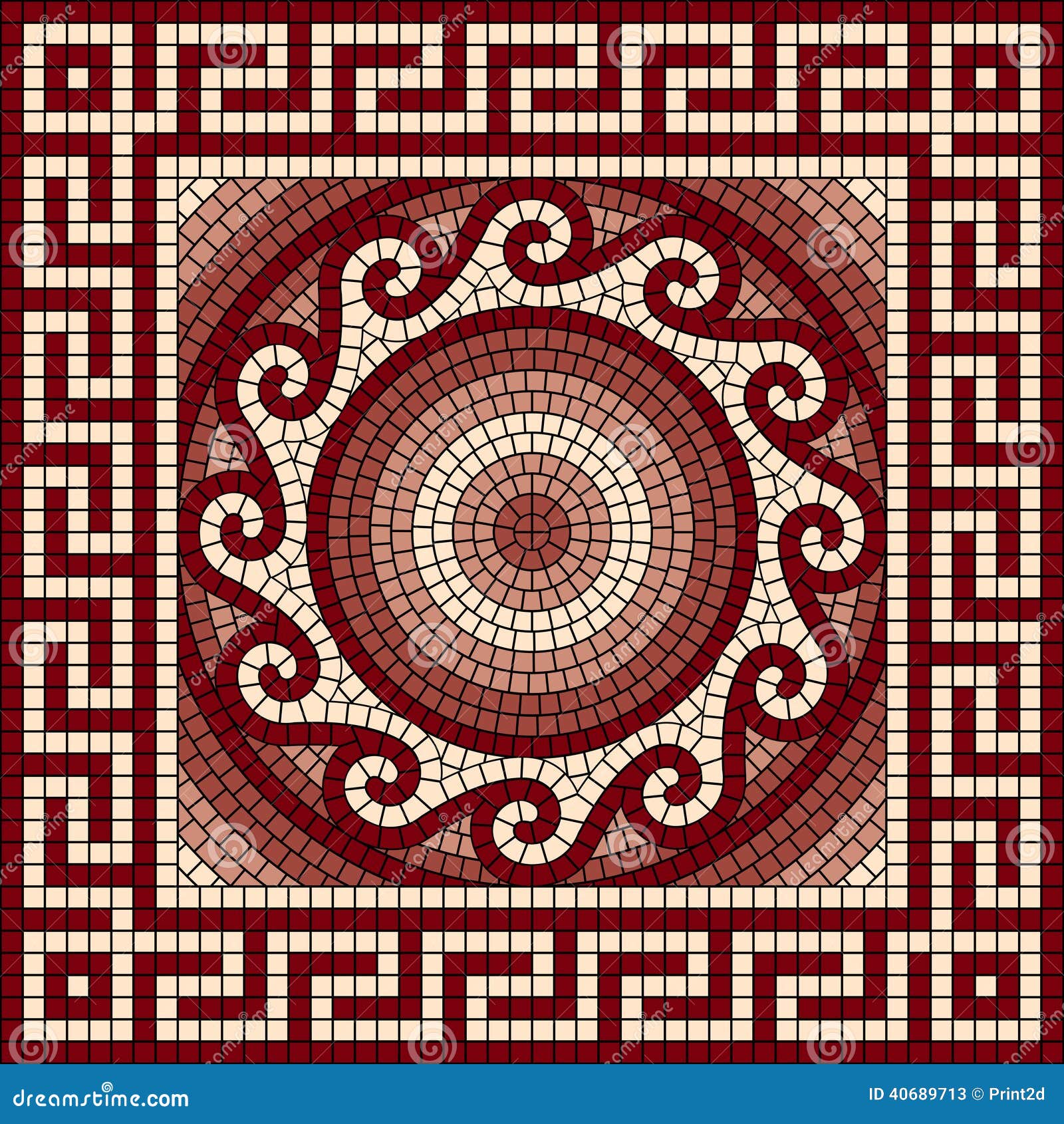 Classic Greek meander stock vector. Illustration of decoration - 40689713