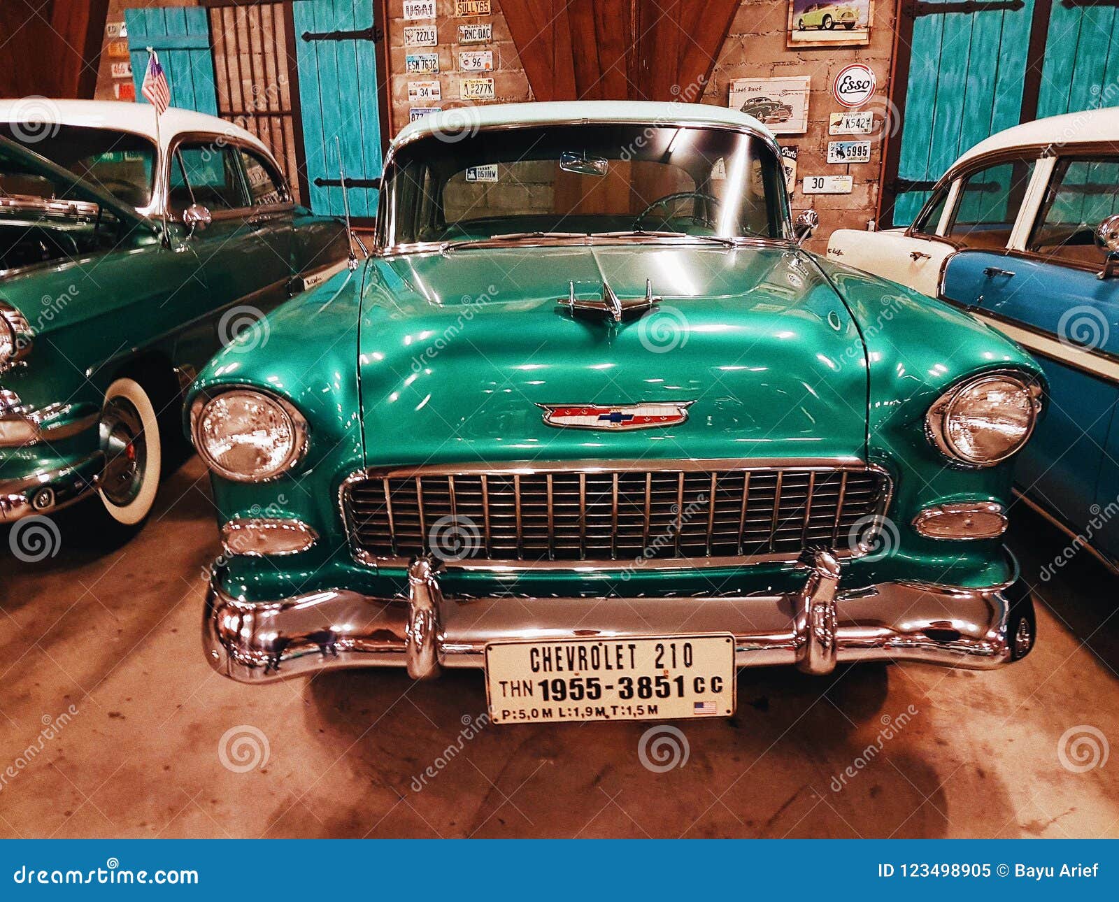 Classic Green Chevrolet 210 Editorial Image - Image of musem, vehicle ...