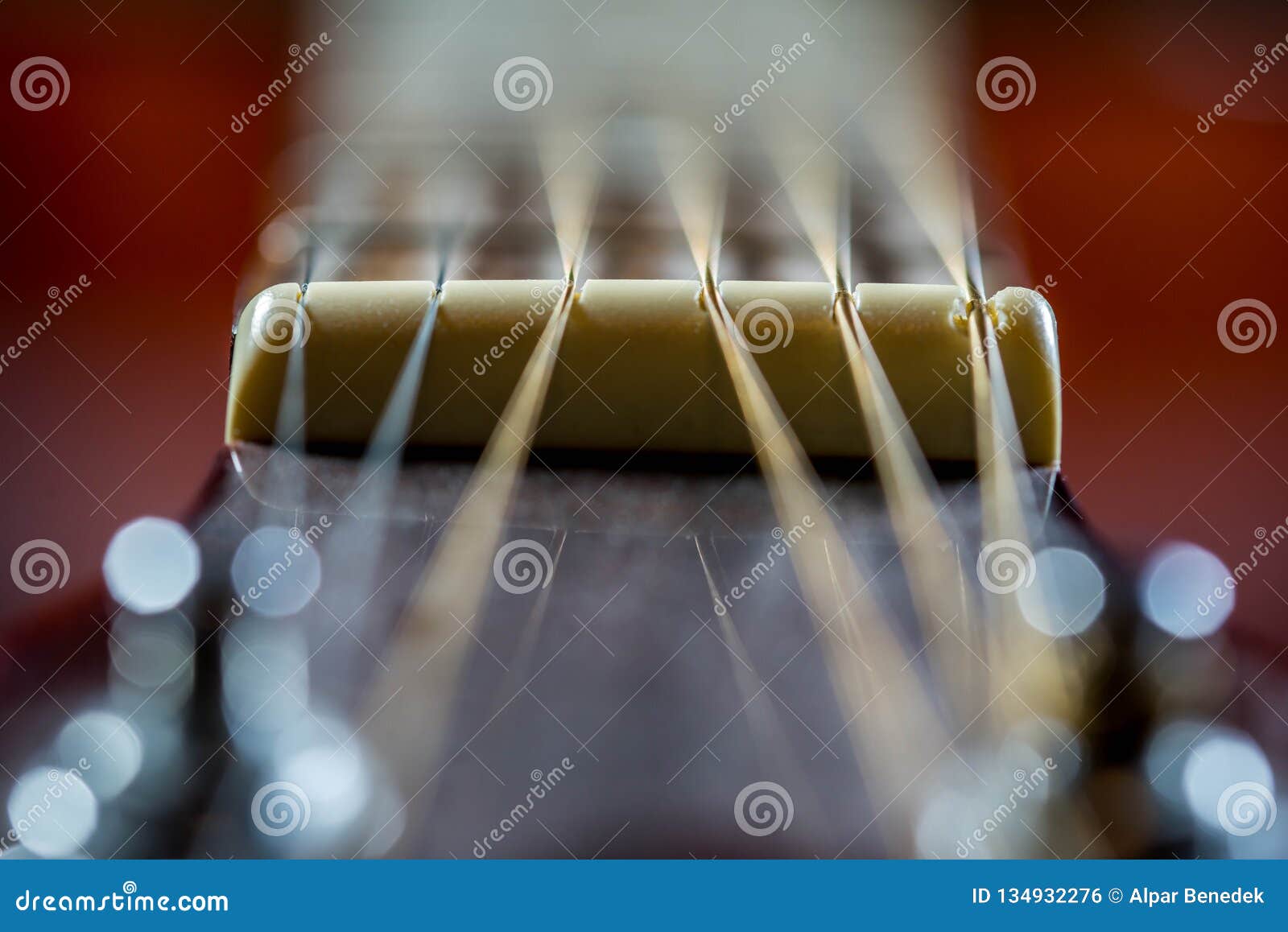 Classic Guitar Strings in Soft Focus Close Up Macro Shot, Stock Photo ...