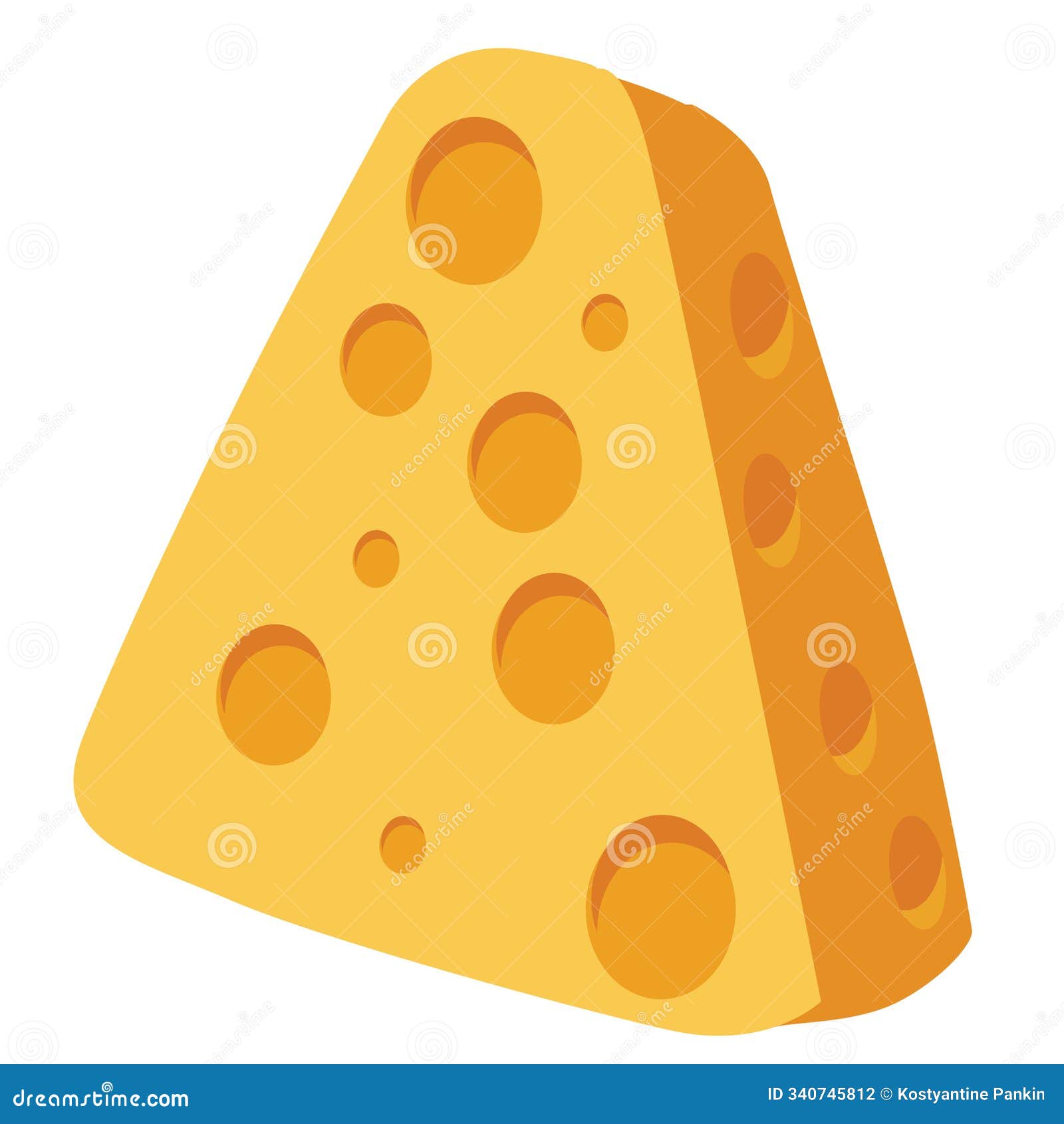 Classic hard cheese stock illustration. Illustration of cheese - 340745812