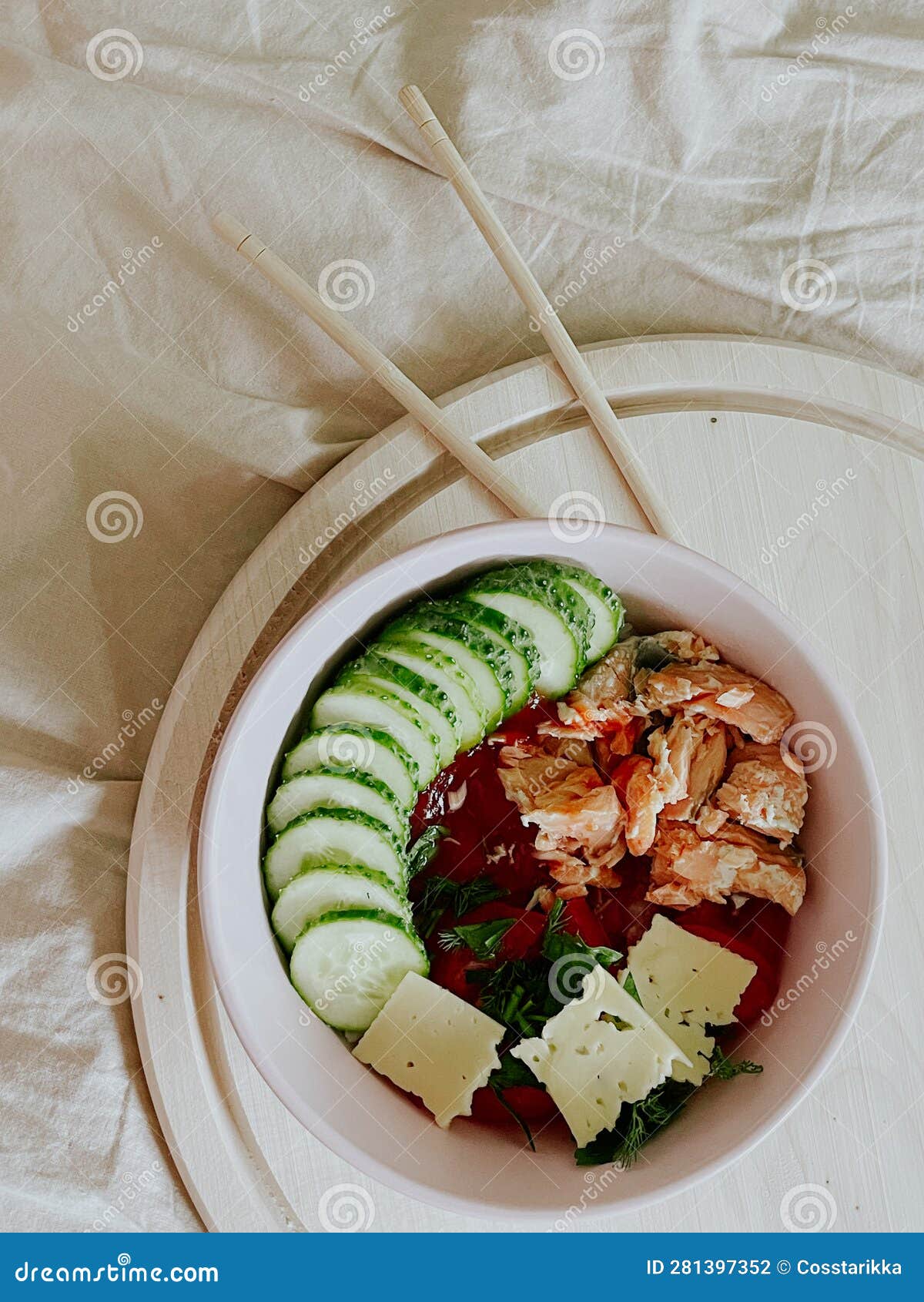Classic Hawaiian Snack - Poke Stock Photo - Image of ingredient ...