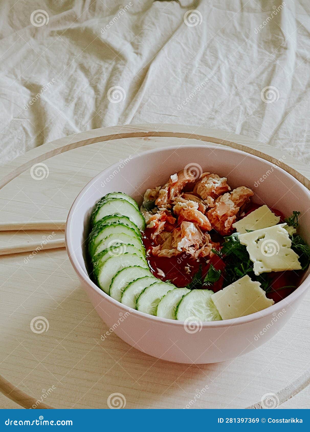 Classic Hawaiian Snack - Poke Stock Image - Image of plate, pickled ...