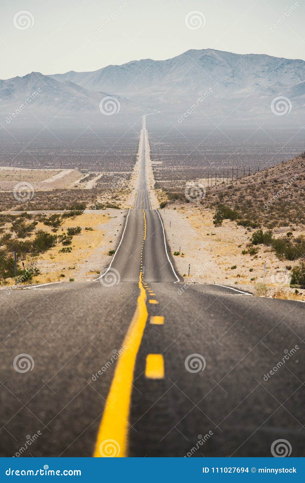 Classic Highway Scene in the American West Stock Photo - Image of ...