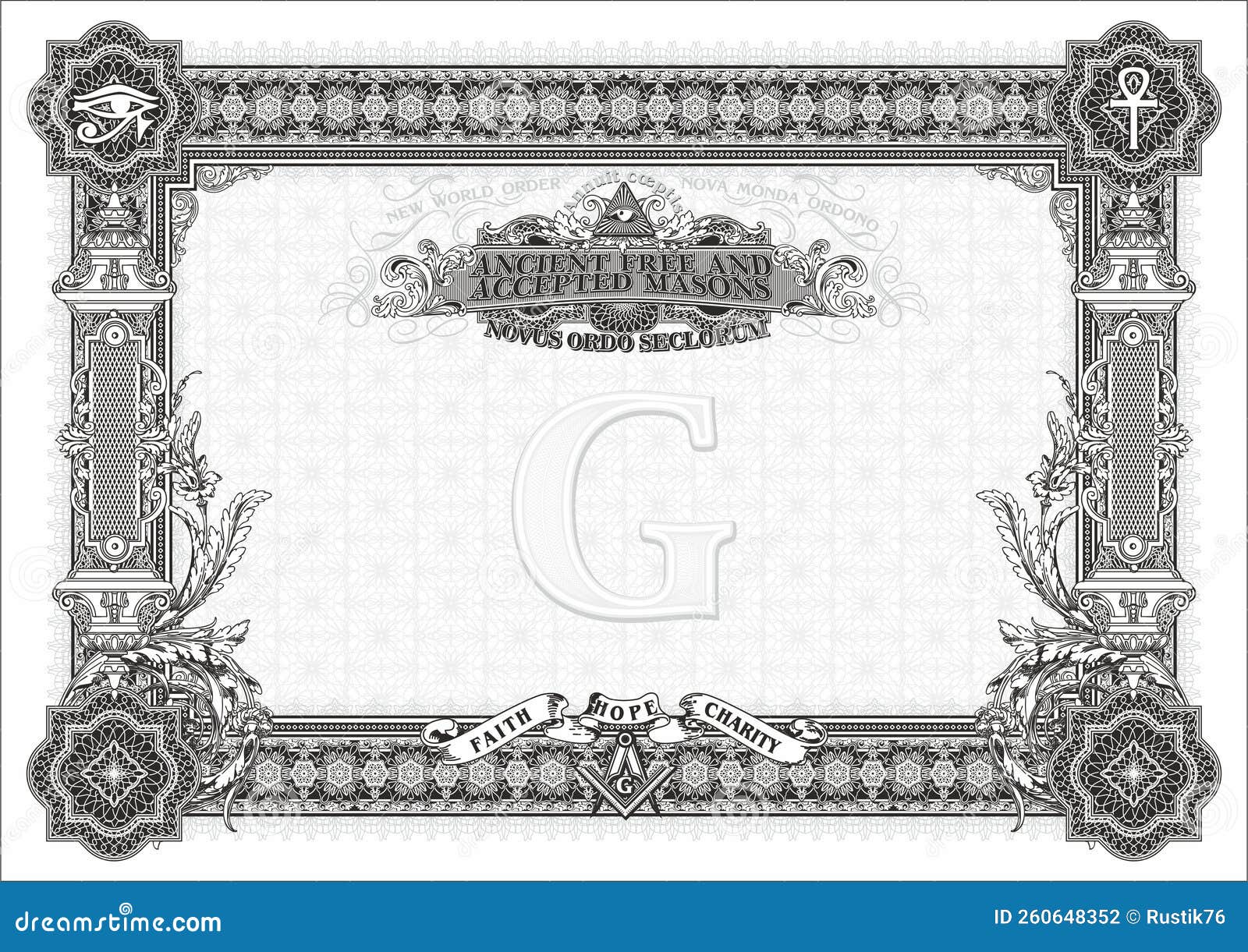 A Classic Horizontal Form for Creating Diplomas, Certificates and Other ...