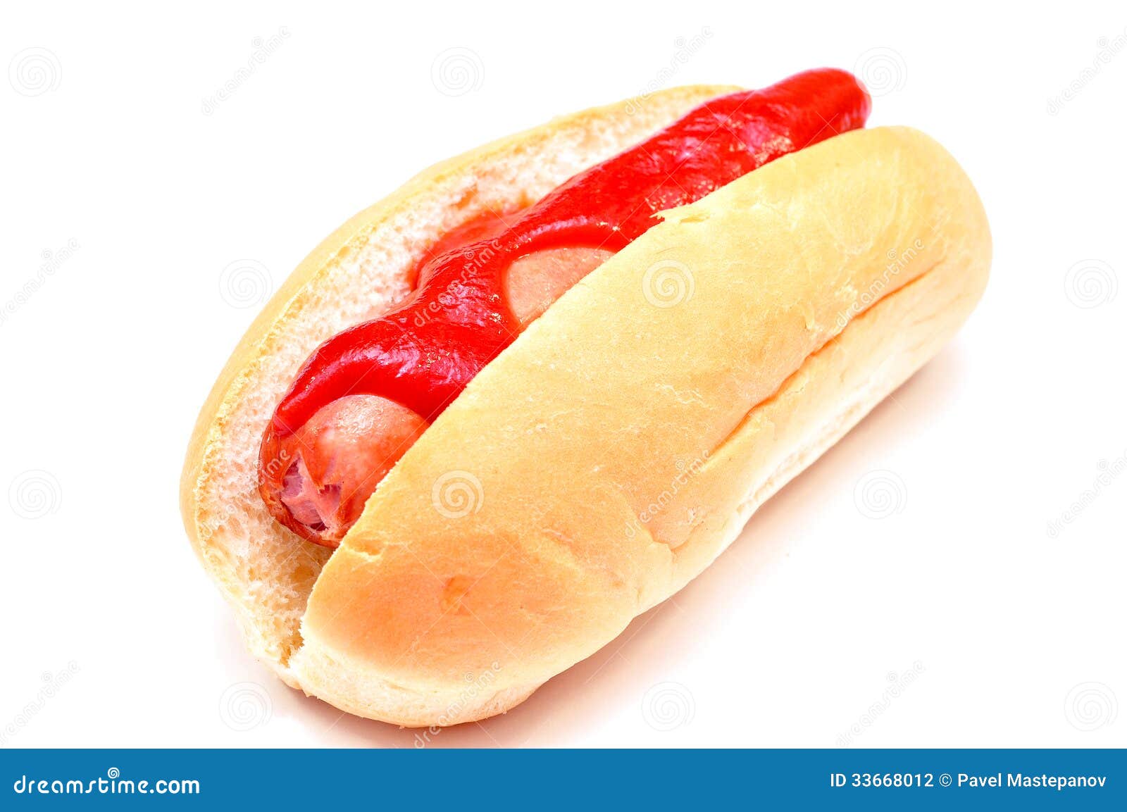 Classic hot dog stock photo. Image of simple, tasty, highcalorie - 33668012