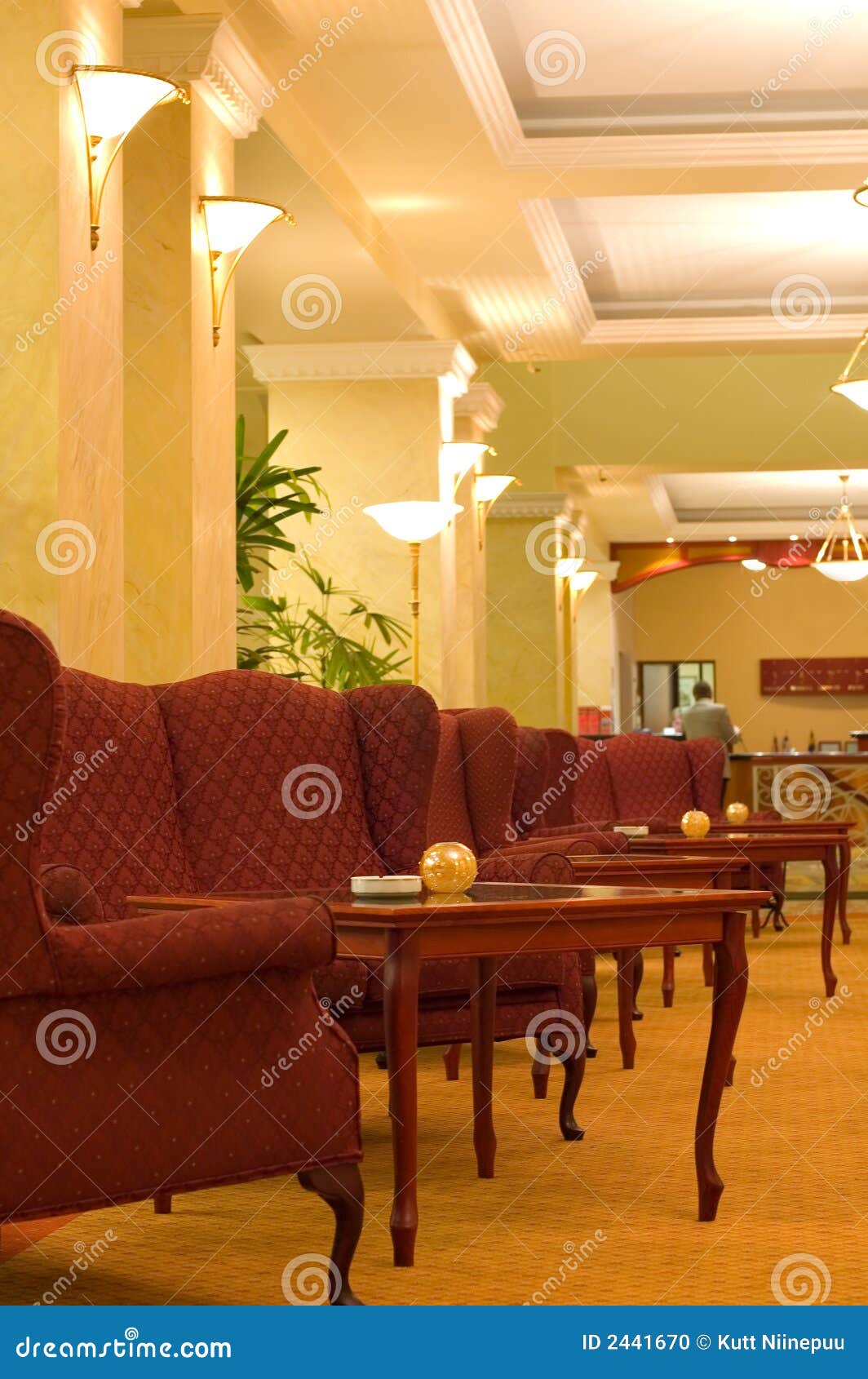 Classic hotel lobby stock photo. Image of inside, seats - 2441670