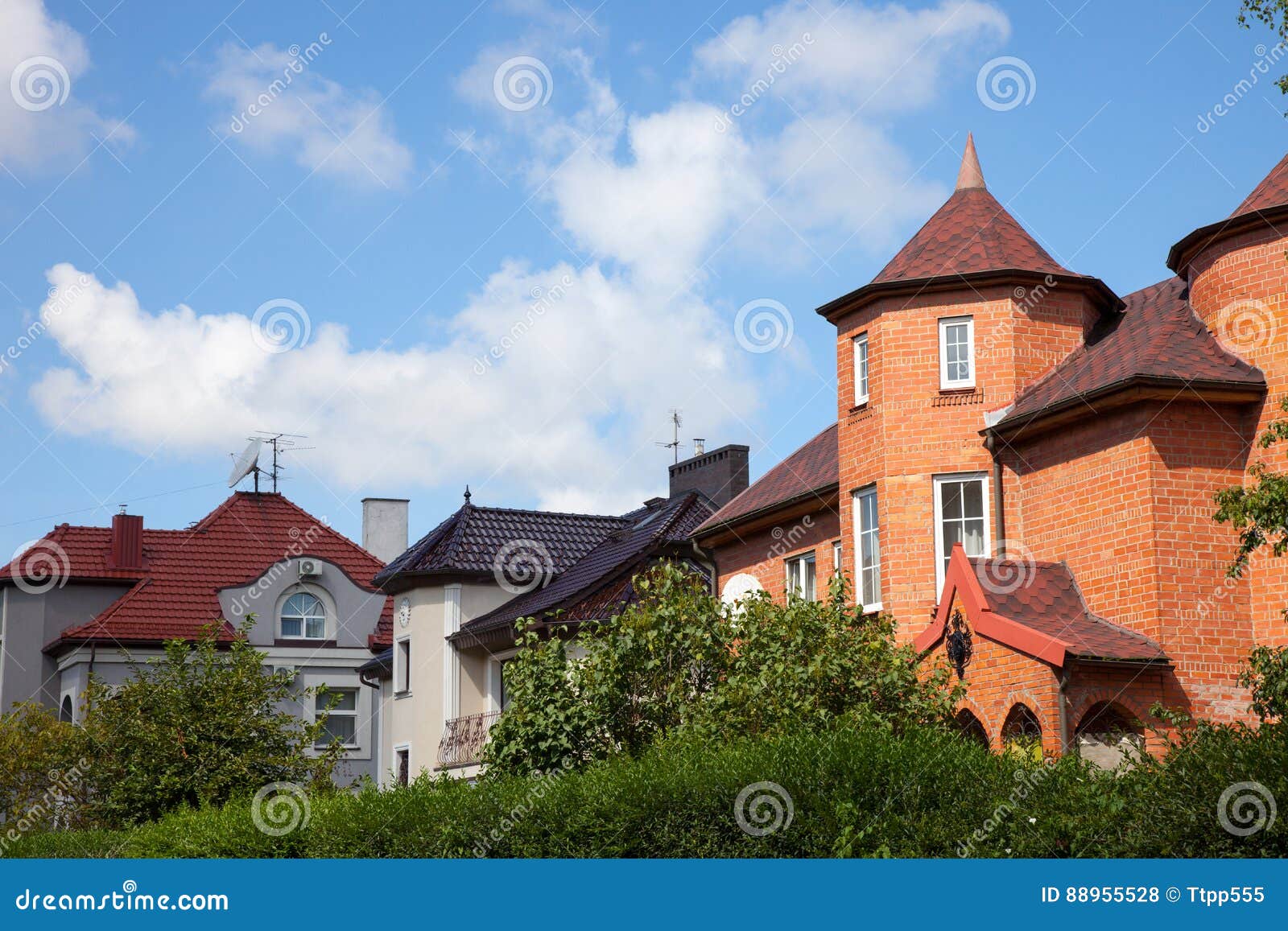Classic Houses stock photo. Image of roof, mansion, living - 88955528