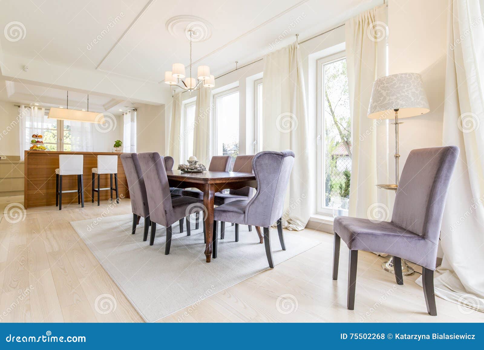 Classic Ideas in a Freshly-built House Stock Photo - Image of ideas ...