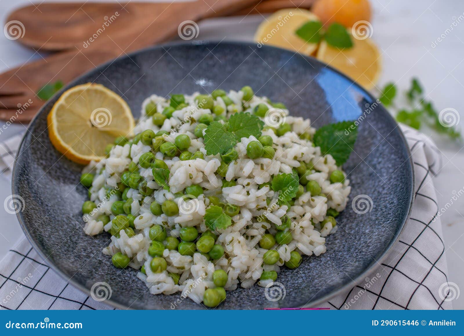 Classic Italian Risotto with Peas Stock Photo - Image of risotto, fruit ...